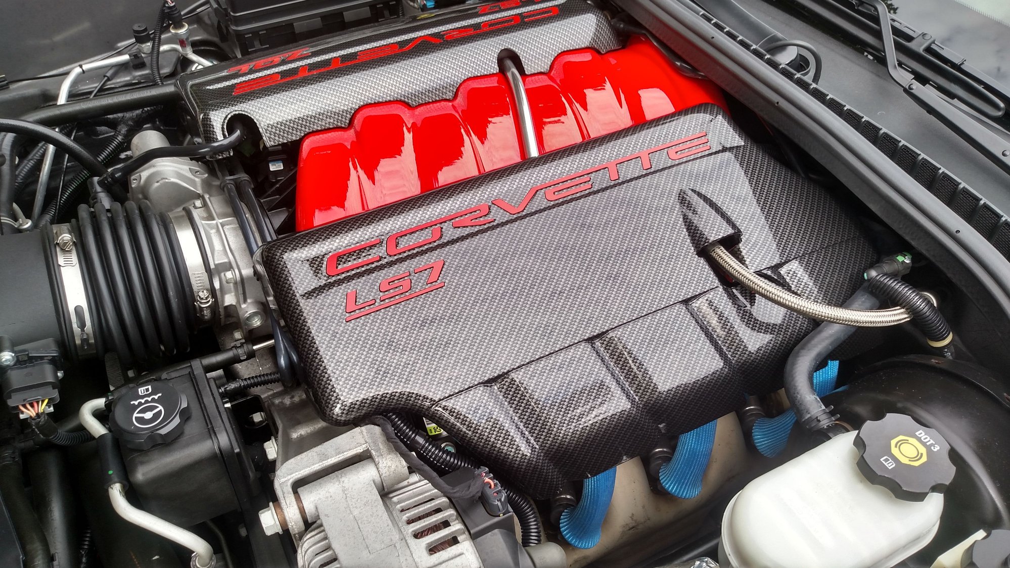 New Product! LS7 Z06 Painted Intake Manifold/Plenum Covers! All Z06 ...