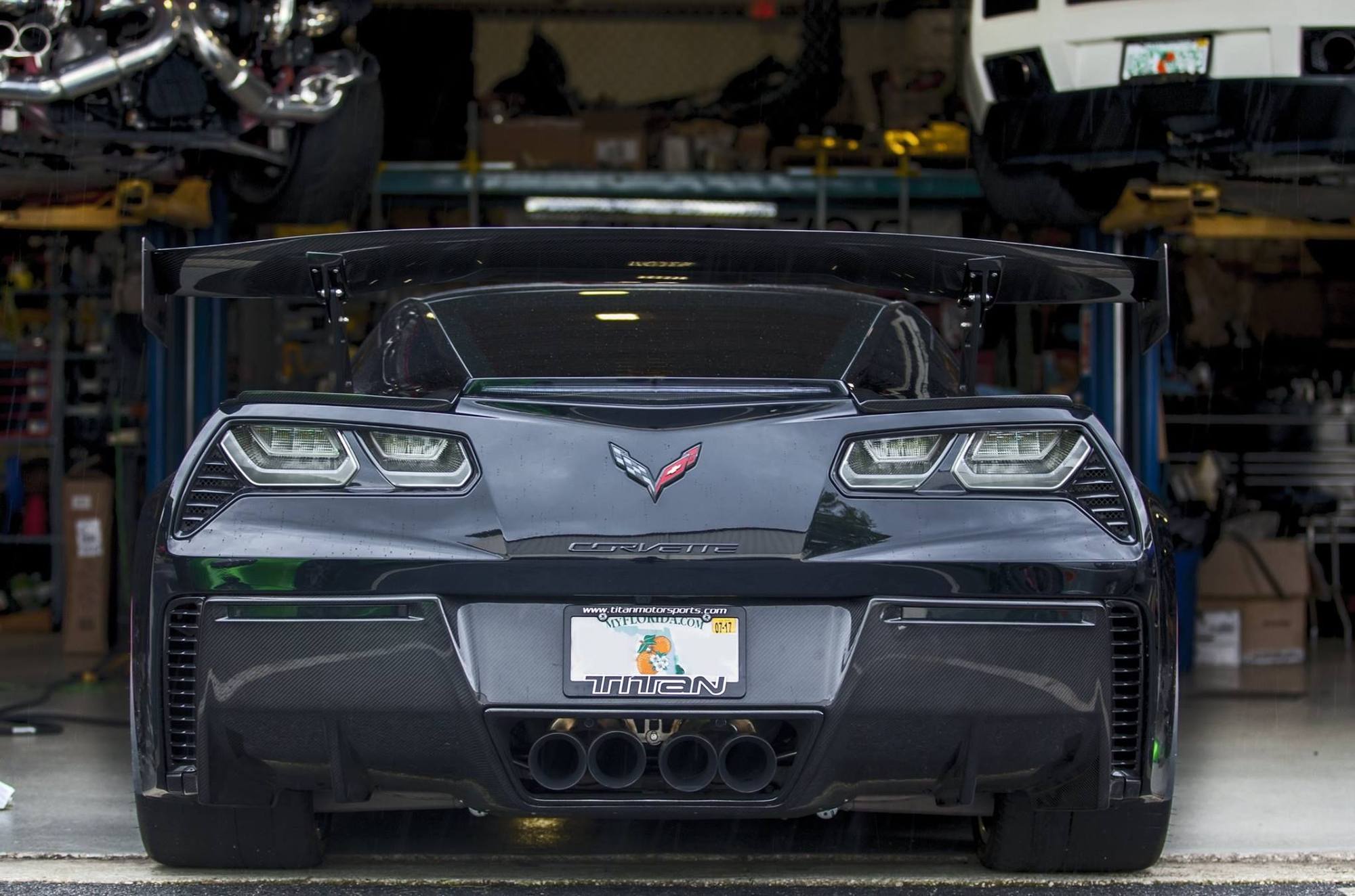 Now available from SCP: C7 Corvette APR GTC-500 Adjustable Wing ...