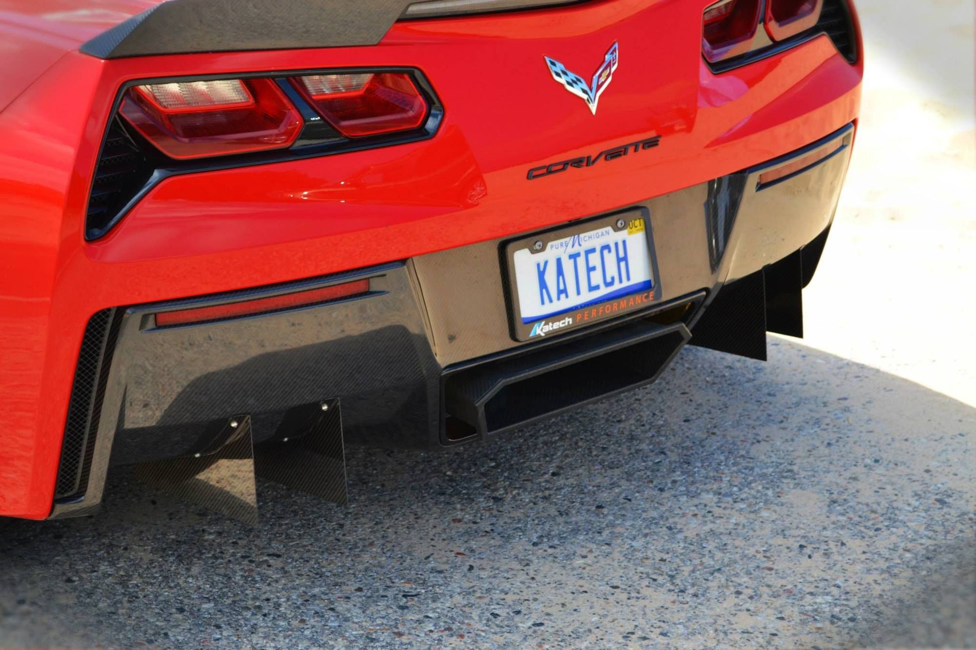 Katech C7 Carbon Fiber Rear Diffuser With Optional Strakes ...