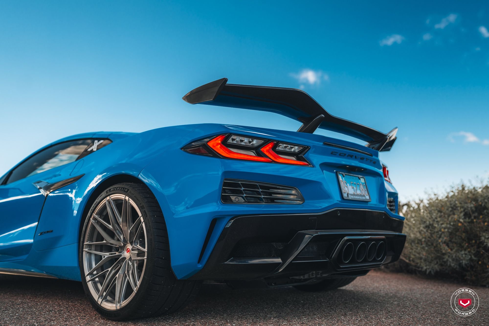 First Corvette C8 Z06 on Vossen Forged S21-02 Wheels 20/21 Photoshoot ...