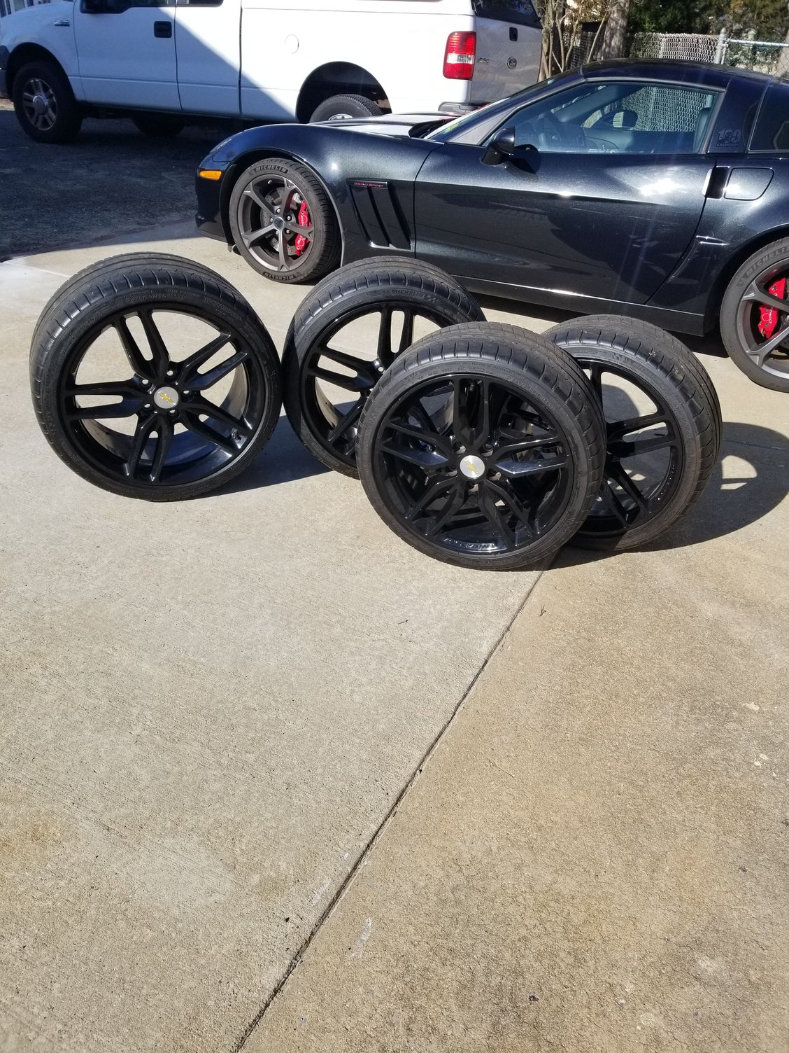 FS (For Sale) Z51 c7 split spoke rims w/ michelin pilot super sports ...