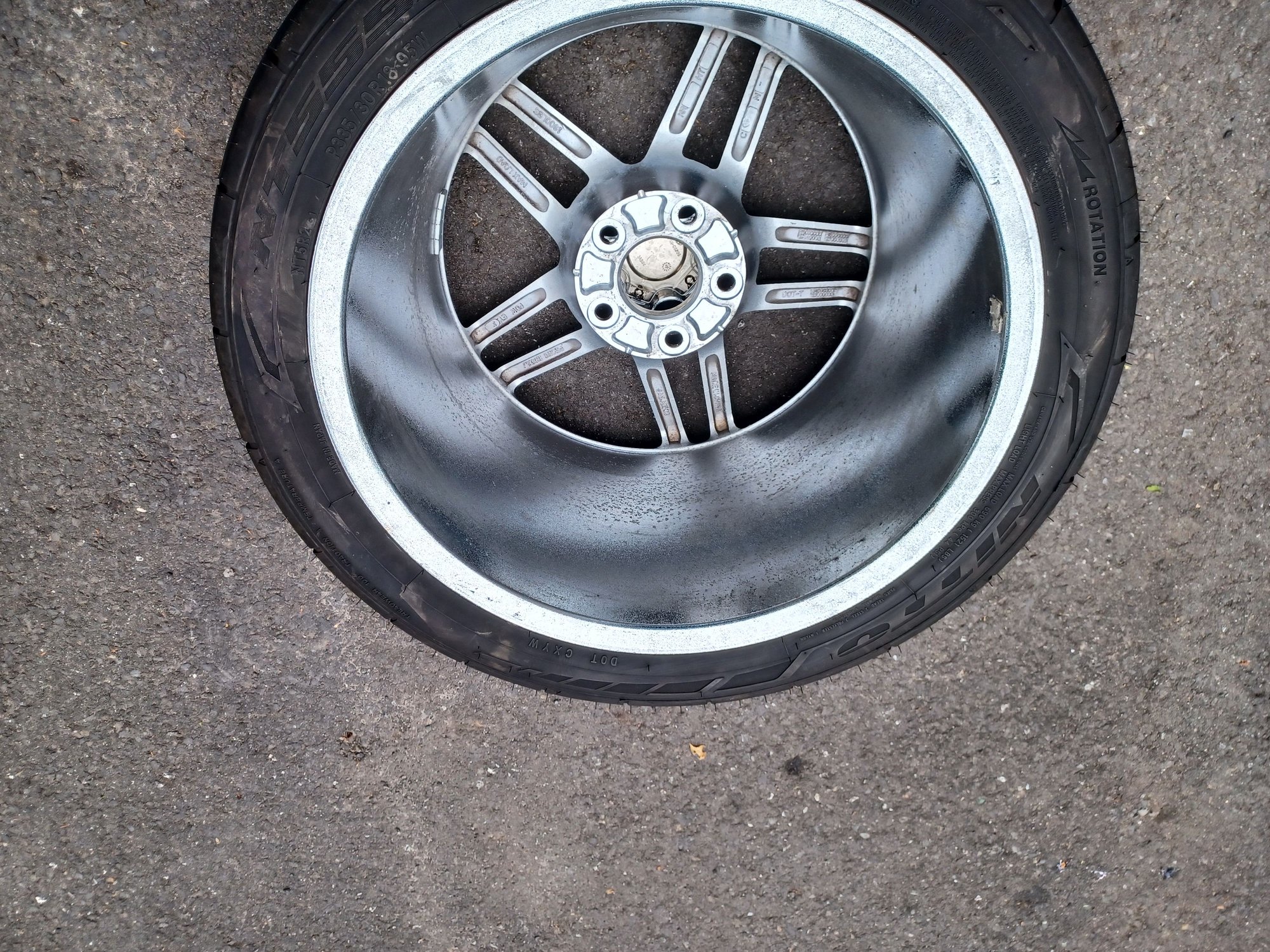 FS (For Sale) C6 Z06 Style 18x12 Chrome wheels with NITTO 555 RII 335 ...