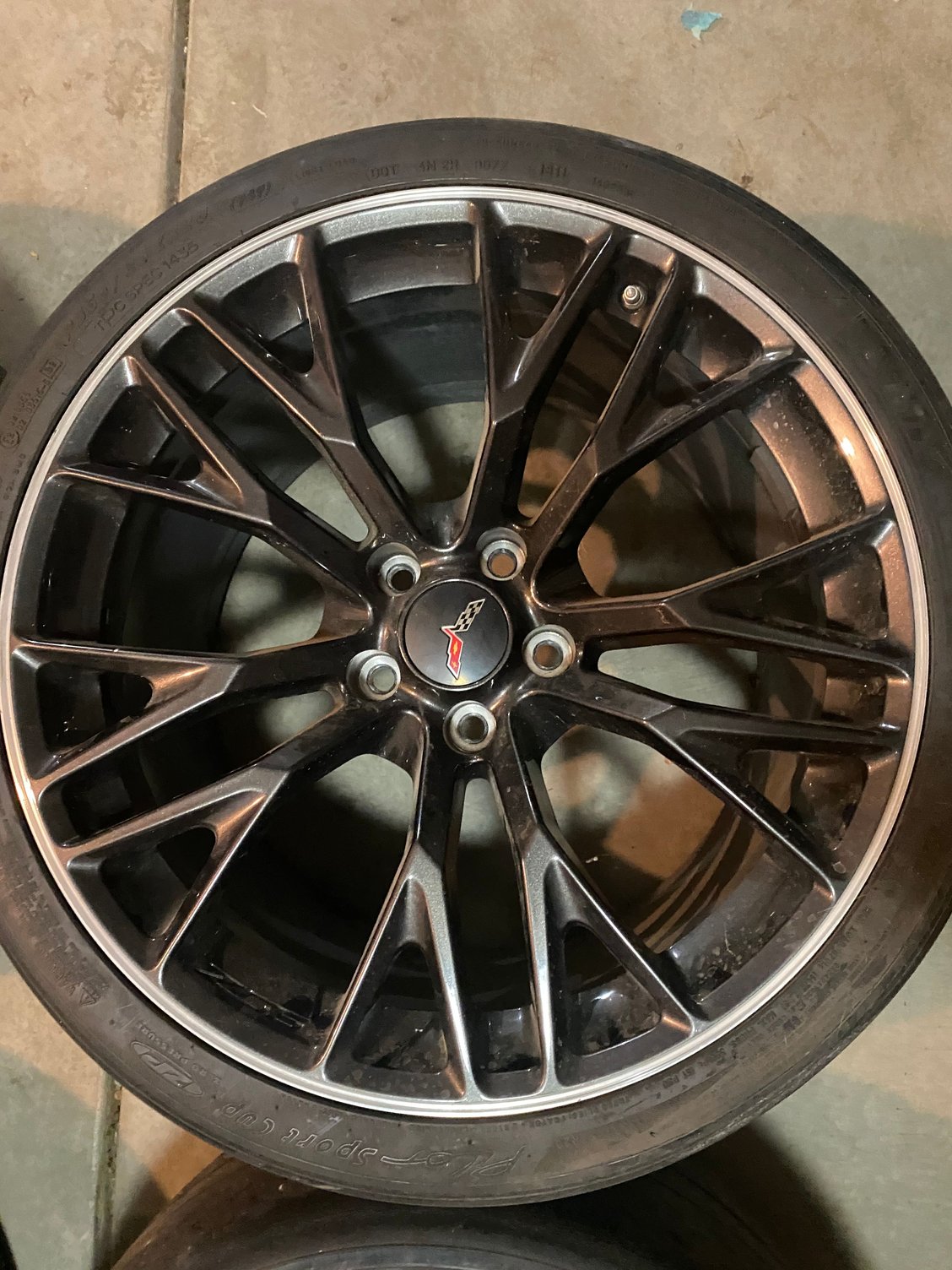 FS (For Sale) C7 Z06 Spectra Gray Wheels OEM FLAWLESS - CorvetteForum ...