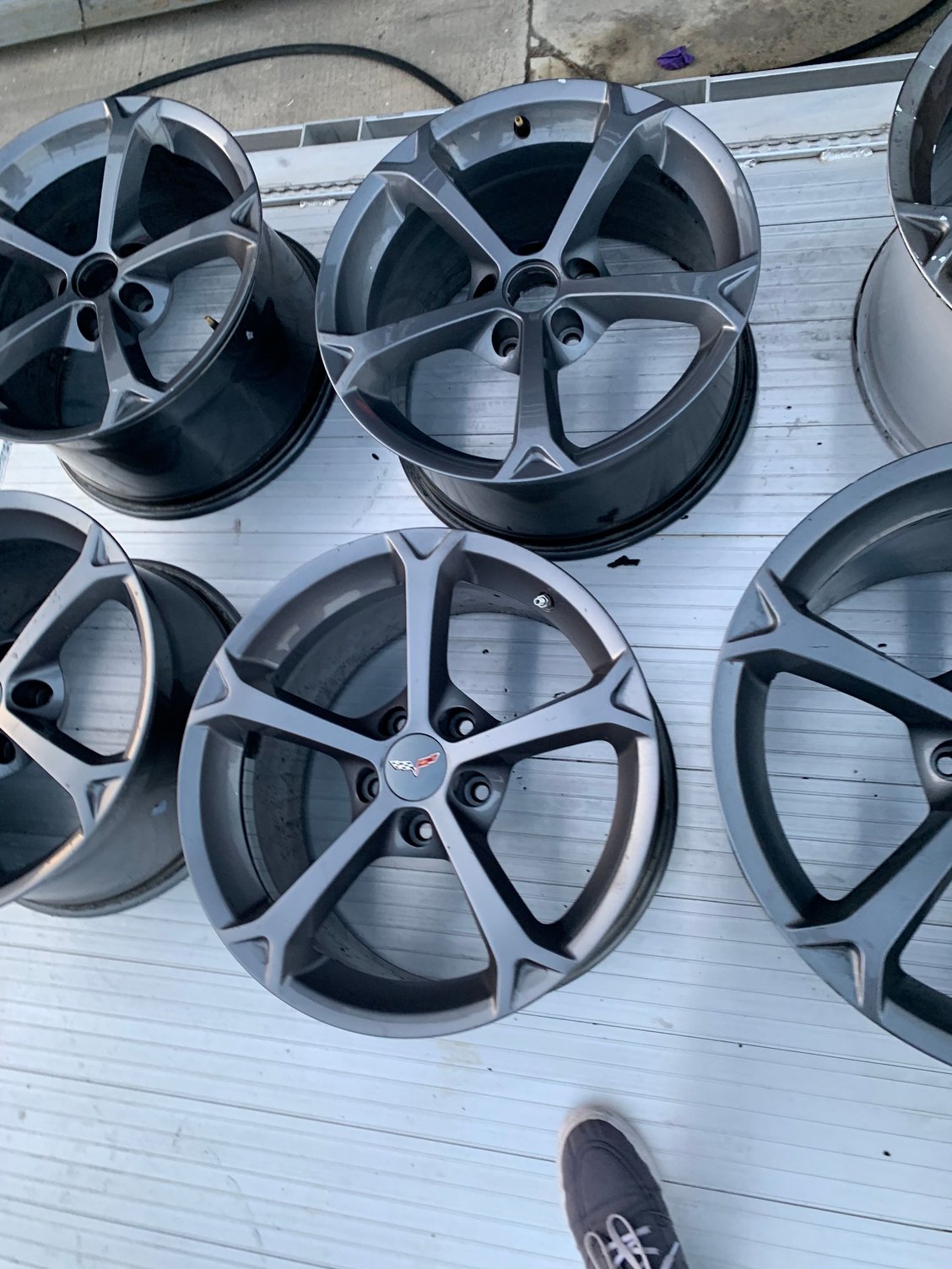 FS (For Sale) C6 Grand Sport Speedline 5 Spoke Wheels 18x9.5 19x12 ...