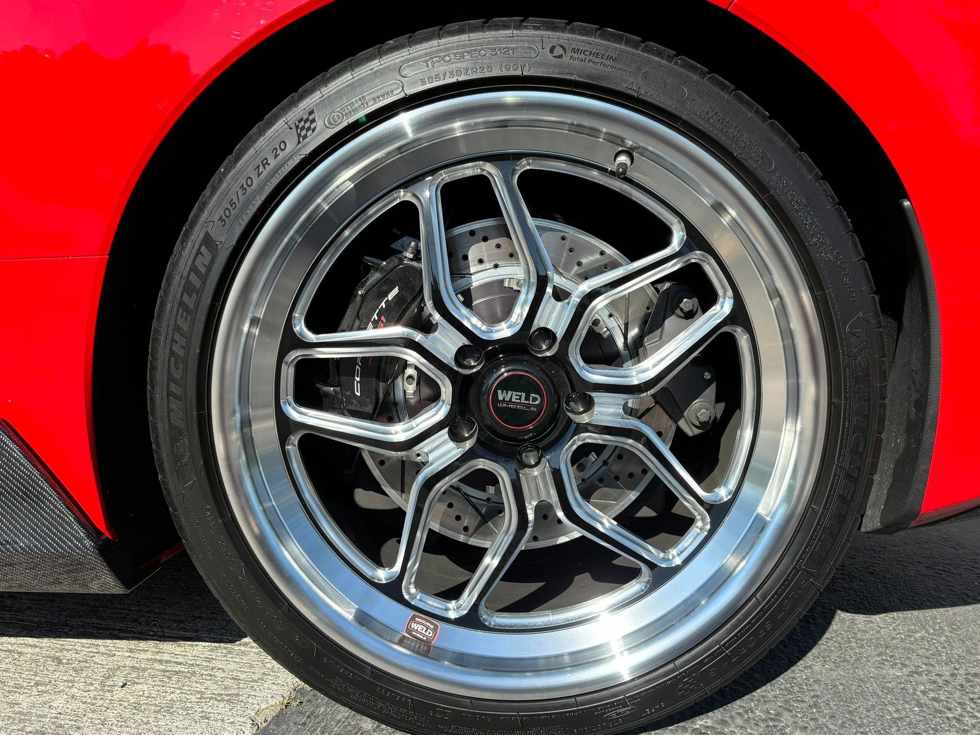 Weld Racing Laguna C8 Drag/Street Rotary Forged Wheel Set (19x9/ 20x12 ...