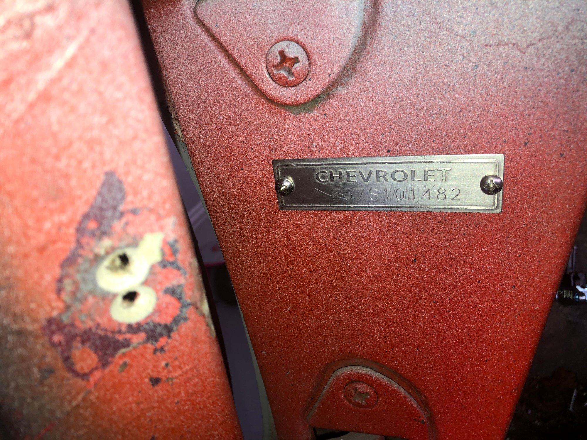 C1 Opinions on this ‘57 VIN tag - CorvetteForum - Chevrolet Corvette ...