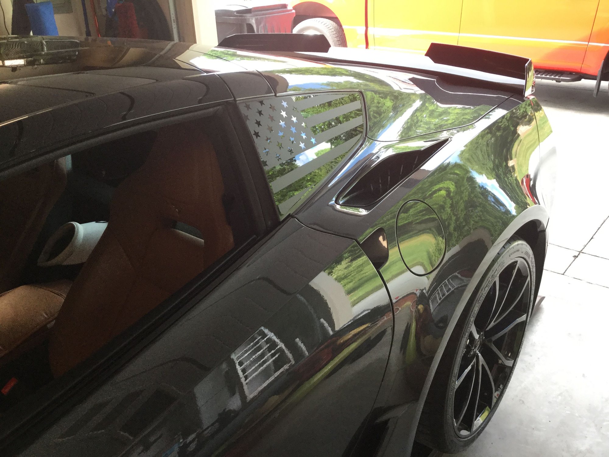 FS (For Sale) C7 back side window vinyl American Flag - CorvetteForum ...