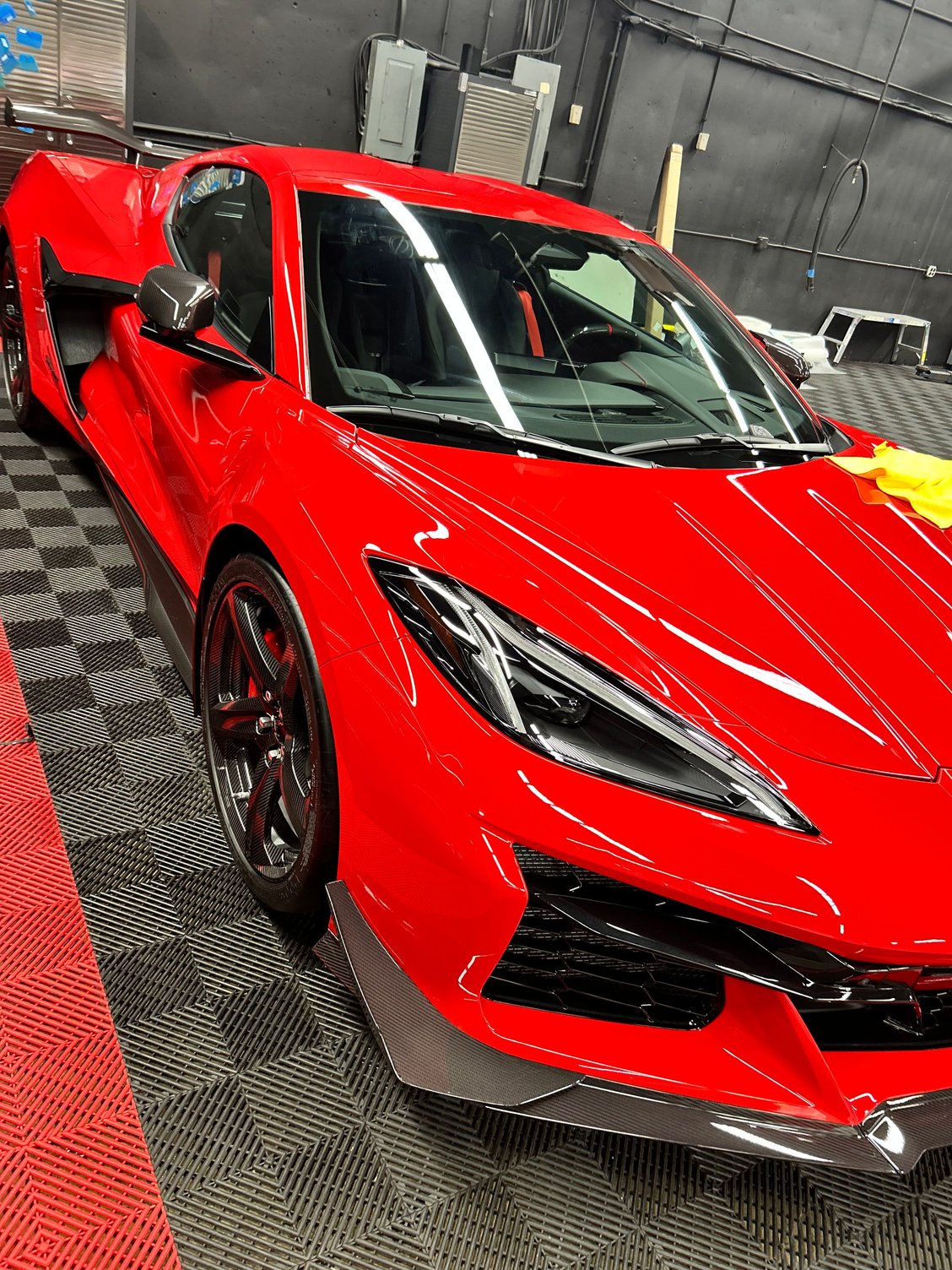 2025 Z06 3LZ Coupe Z07 Torch Red CCB Exposed carbon aero ...