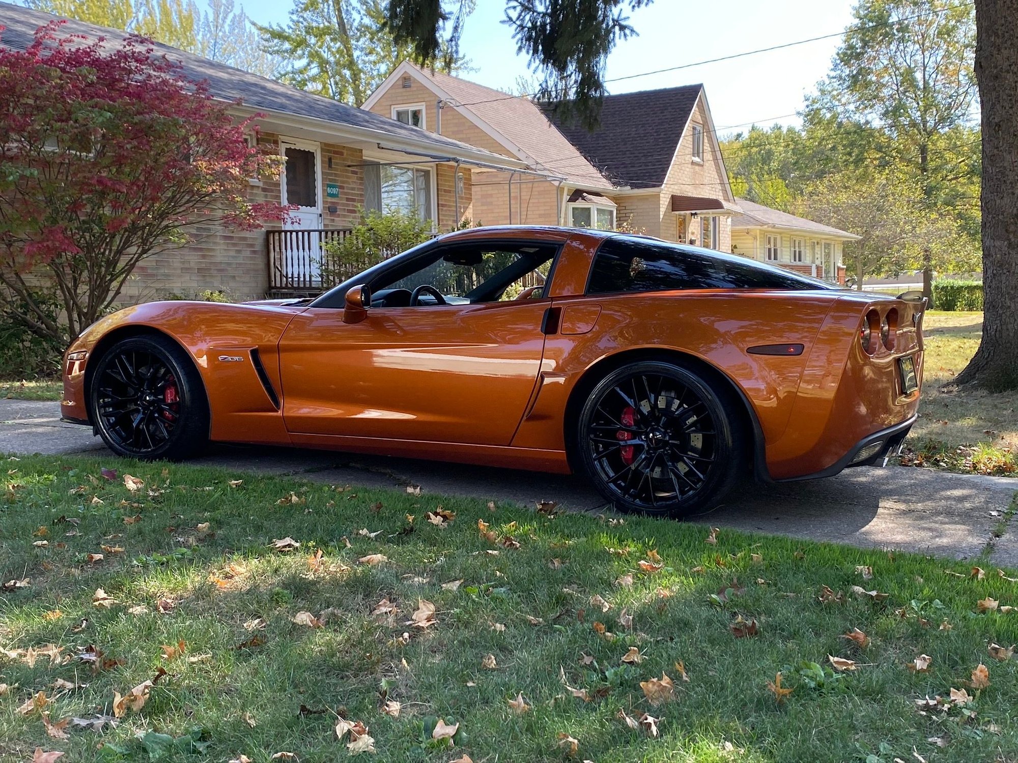 Black C7 Z06 wheels on Atomic Orange C6Z (Pics inside) - CorvetteForum ...