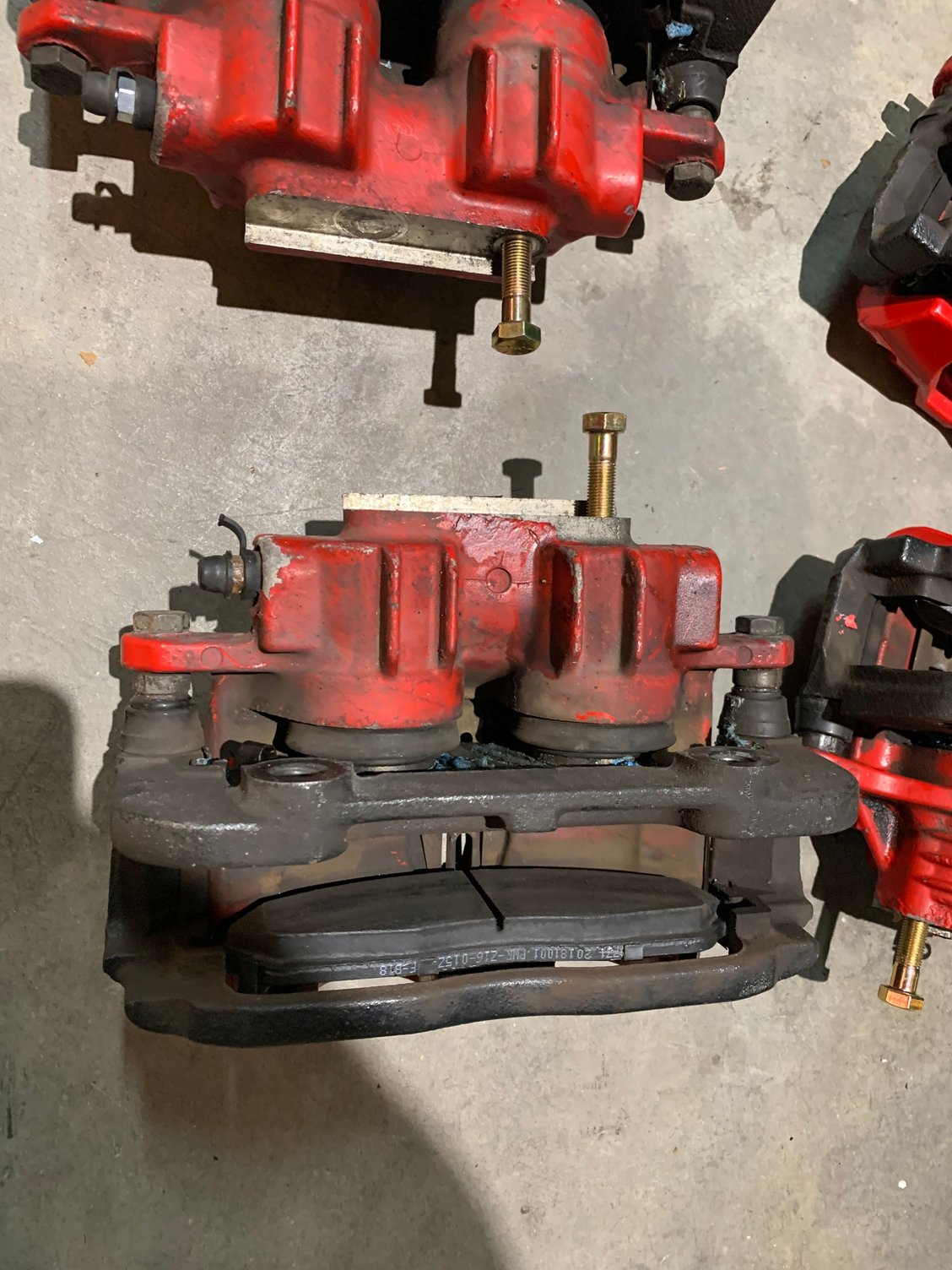 FS (For Sale) 2000 Coupe Brake Calipers (Red) - CorvetteForum ...