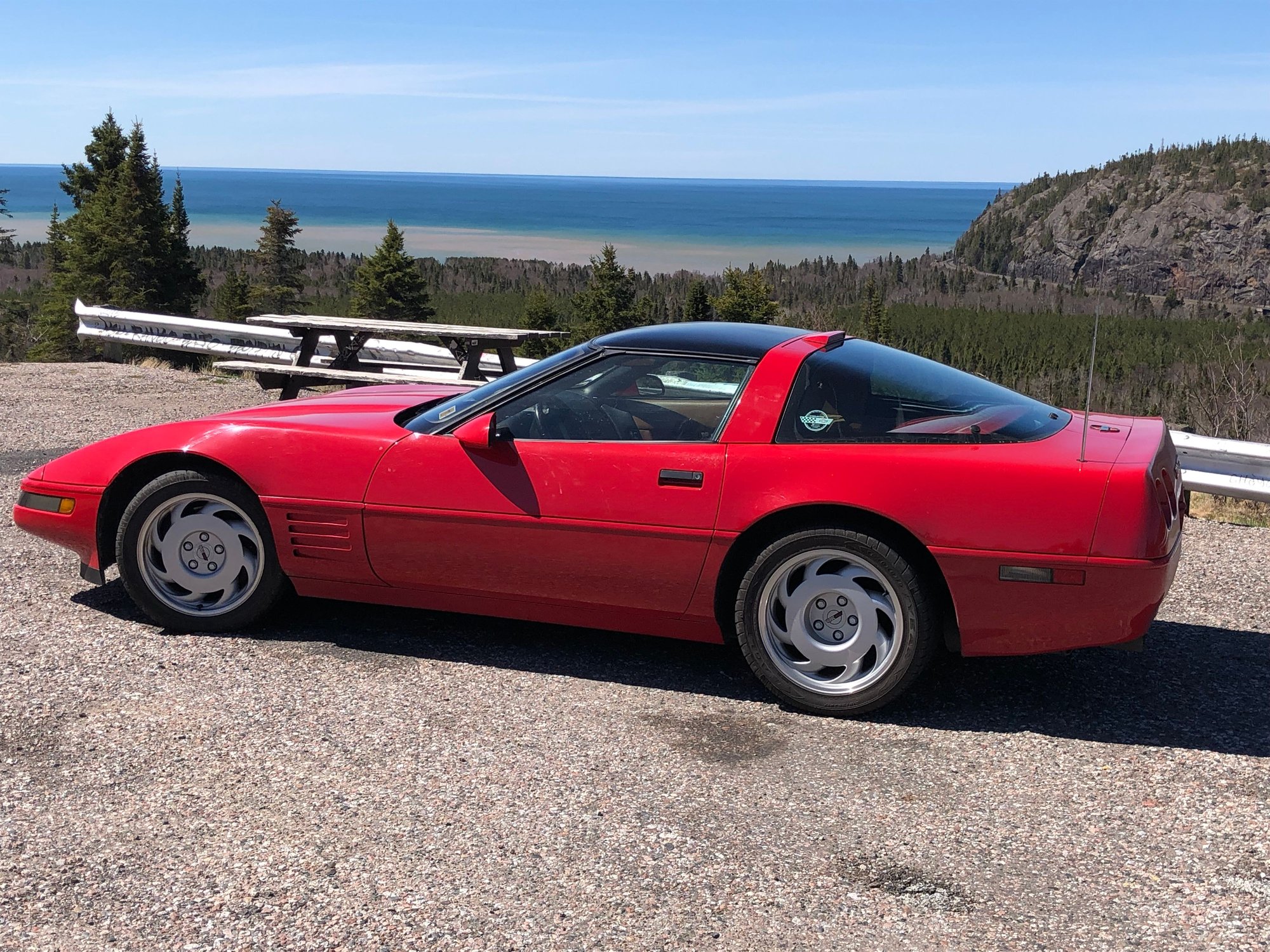 My journey across the continent and back for a 91 red/saddle ZR-1 ...