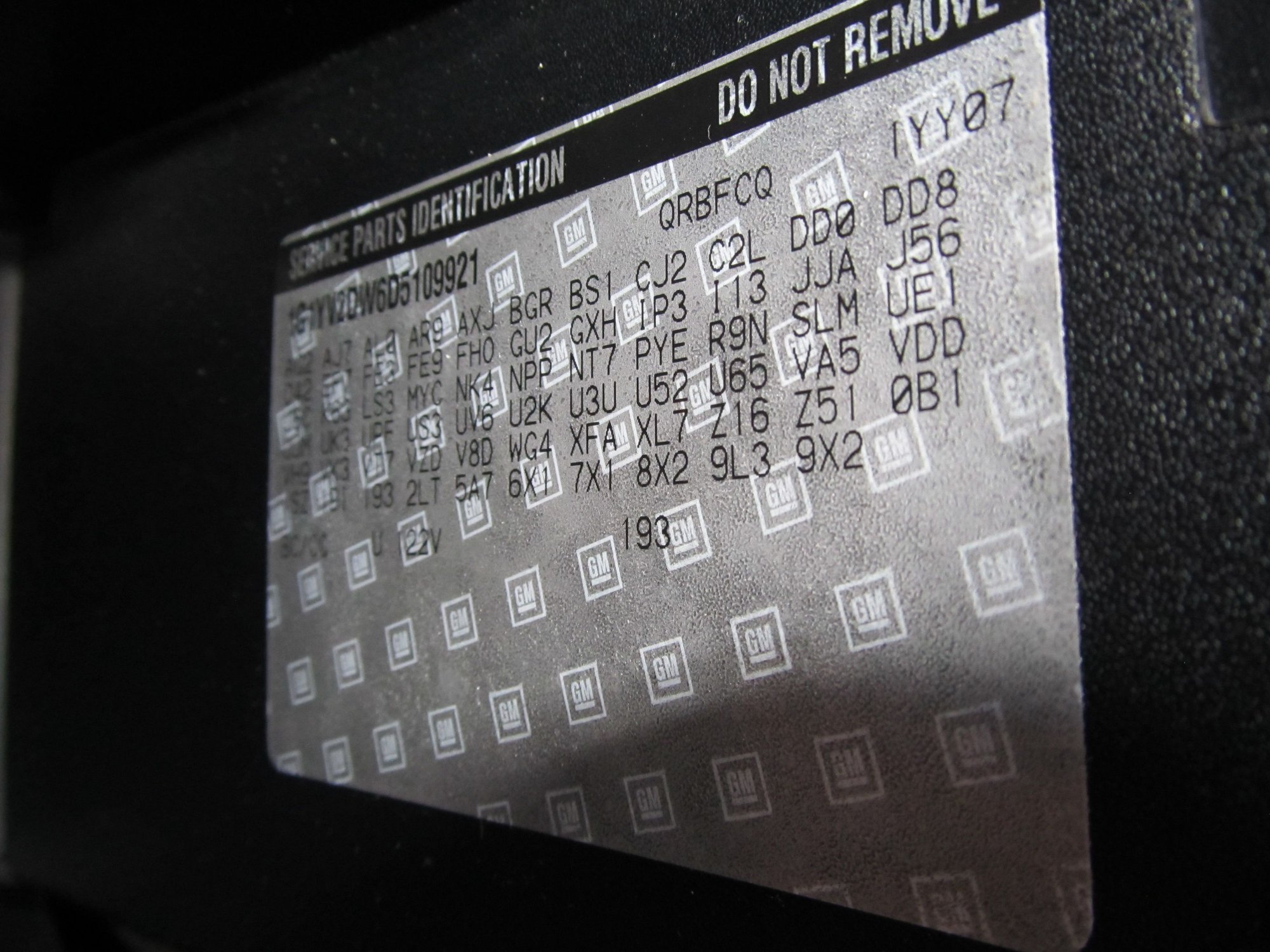 My RPO Codes - CorvetteForum - Chevrolet Corvette Forum Discussion