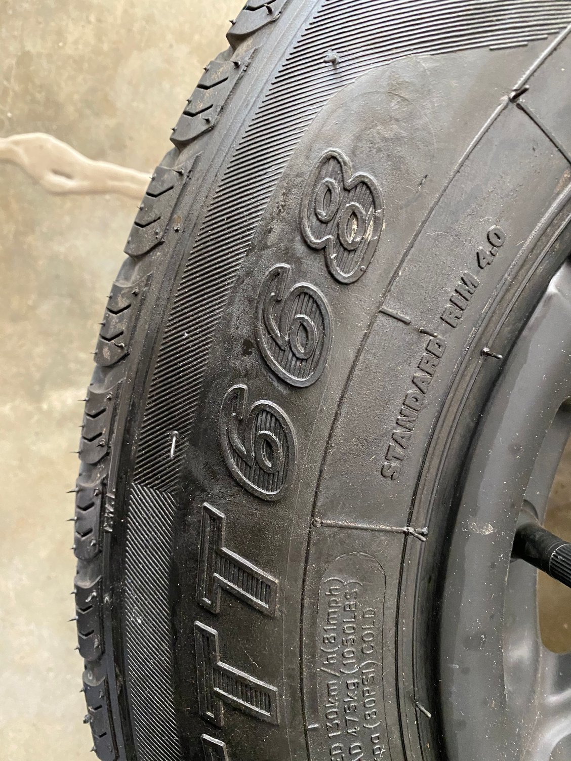 SOLD - 2019 Leroy Engineering tire trailer with C7 hitch and hitch ...