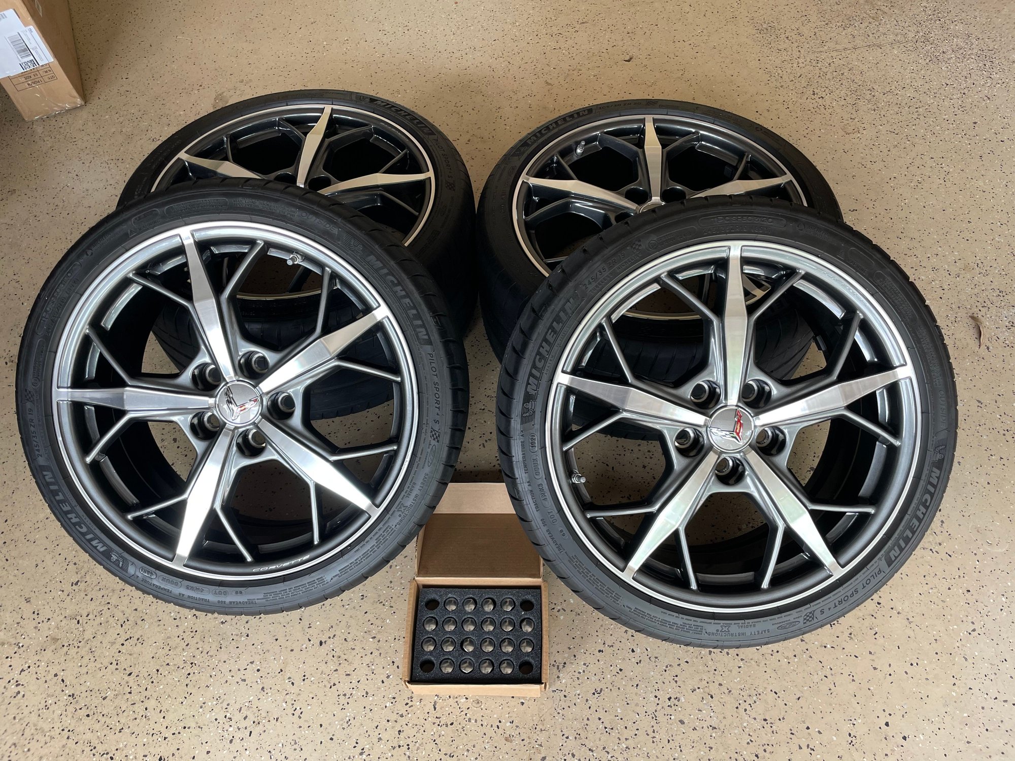 FS (For Sale) Set of Spectra Grey Trident Wheels and Tires ...