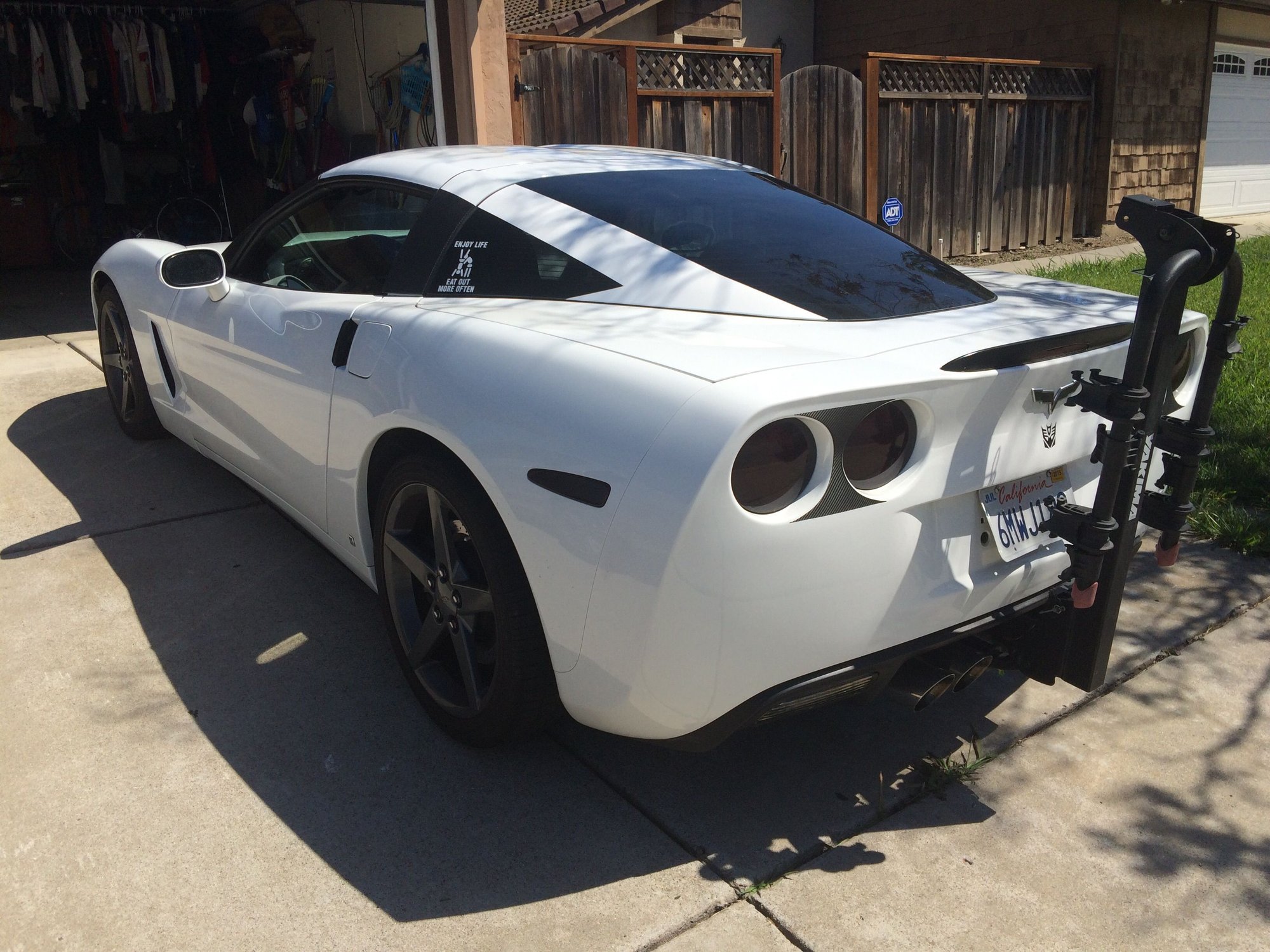 Anybody here installed rear window rails on a C6? - Page 2 ...