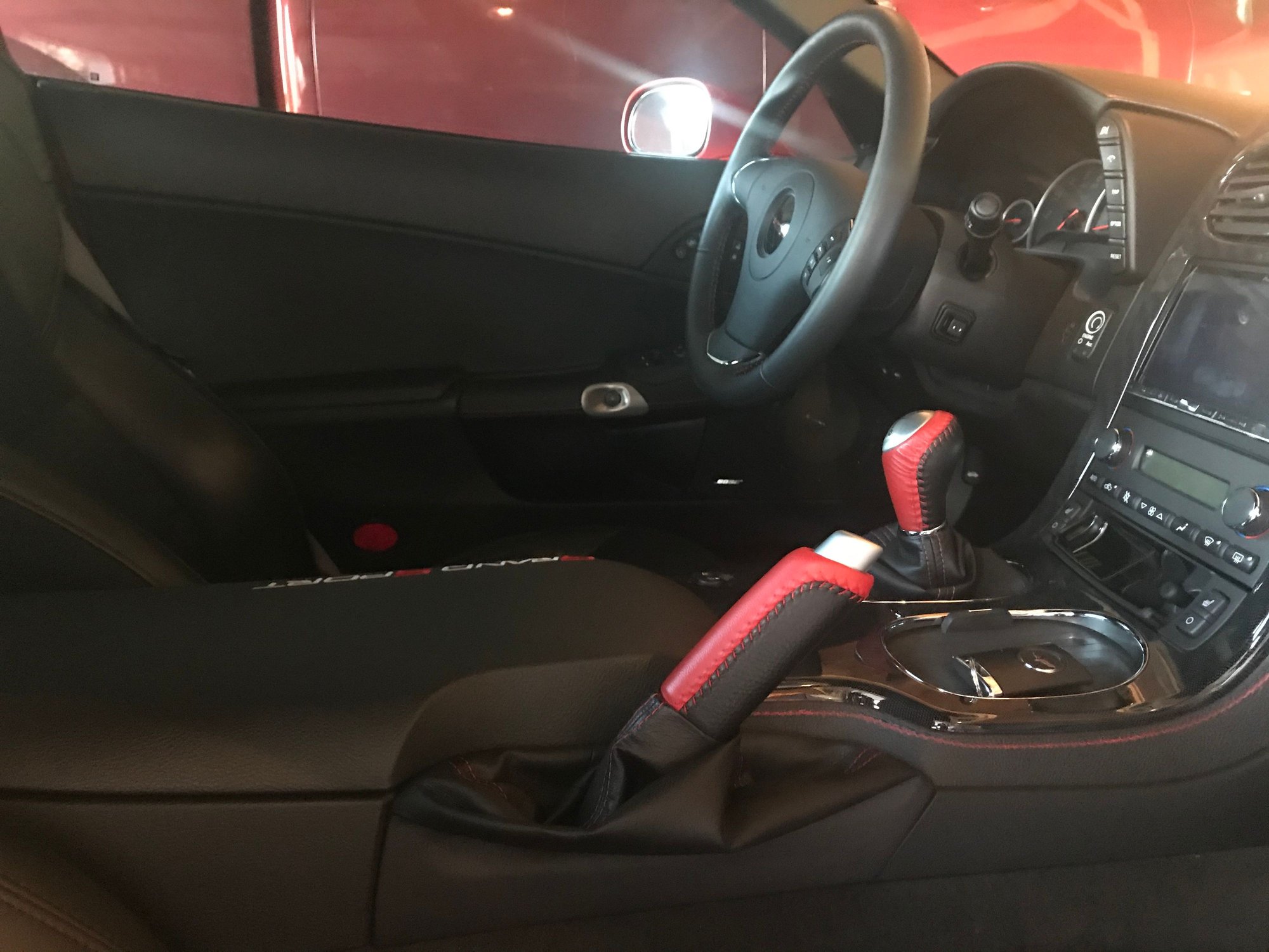 Leather Shift Boot with Red Stitching - CorvetteForum - Chevrolet ...