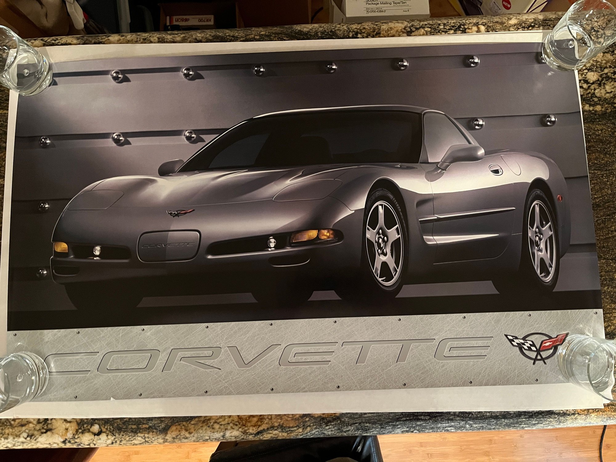 (2) NOS 1997 Corvette GM promotional posters - never mounted 24" X 36 ...