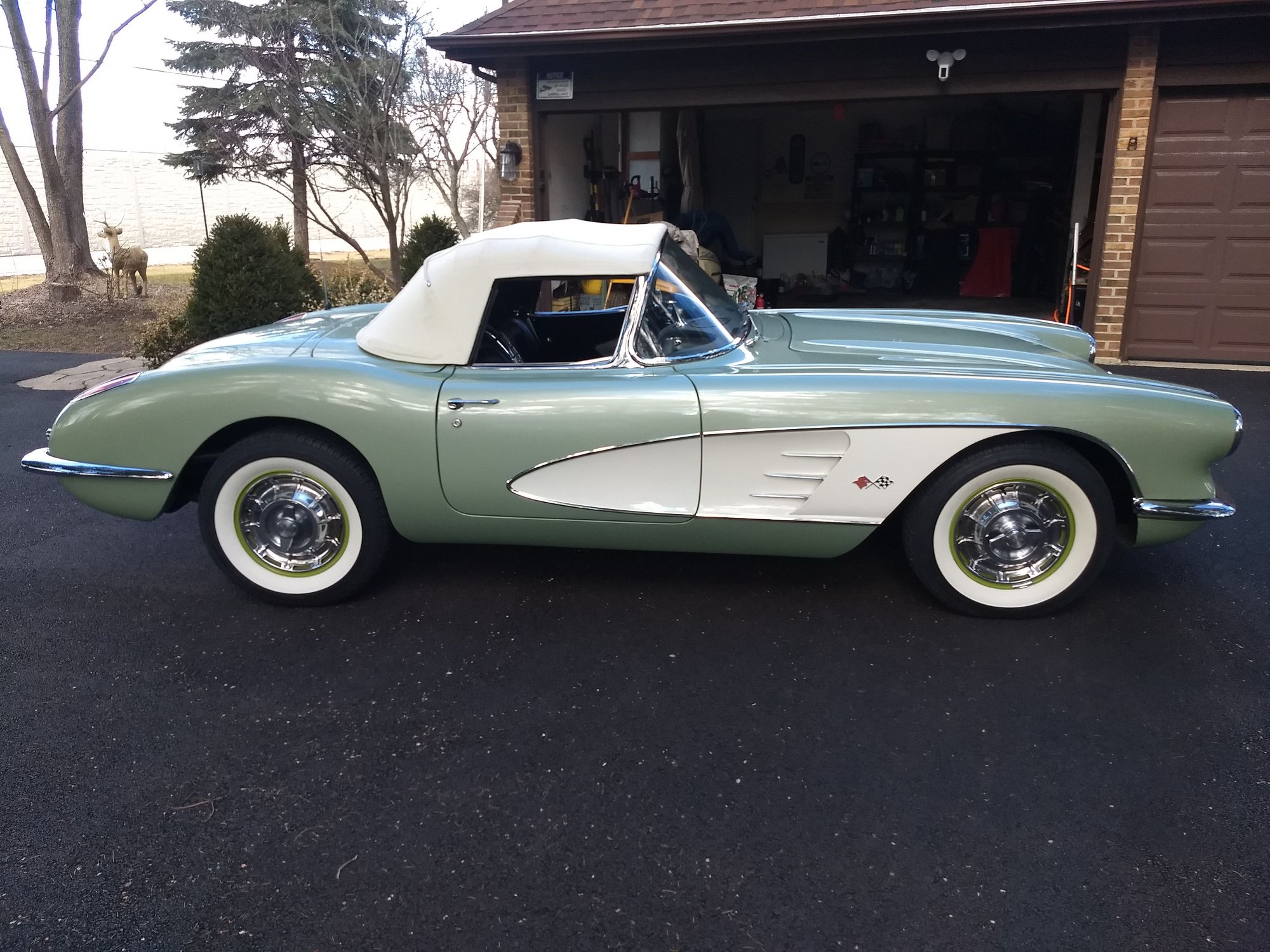 FS (For Sale) 1960 Cascade Green Corvette-Frame Off Restoration ...