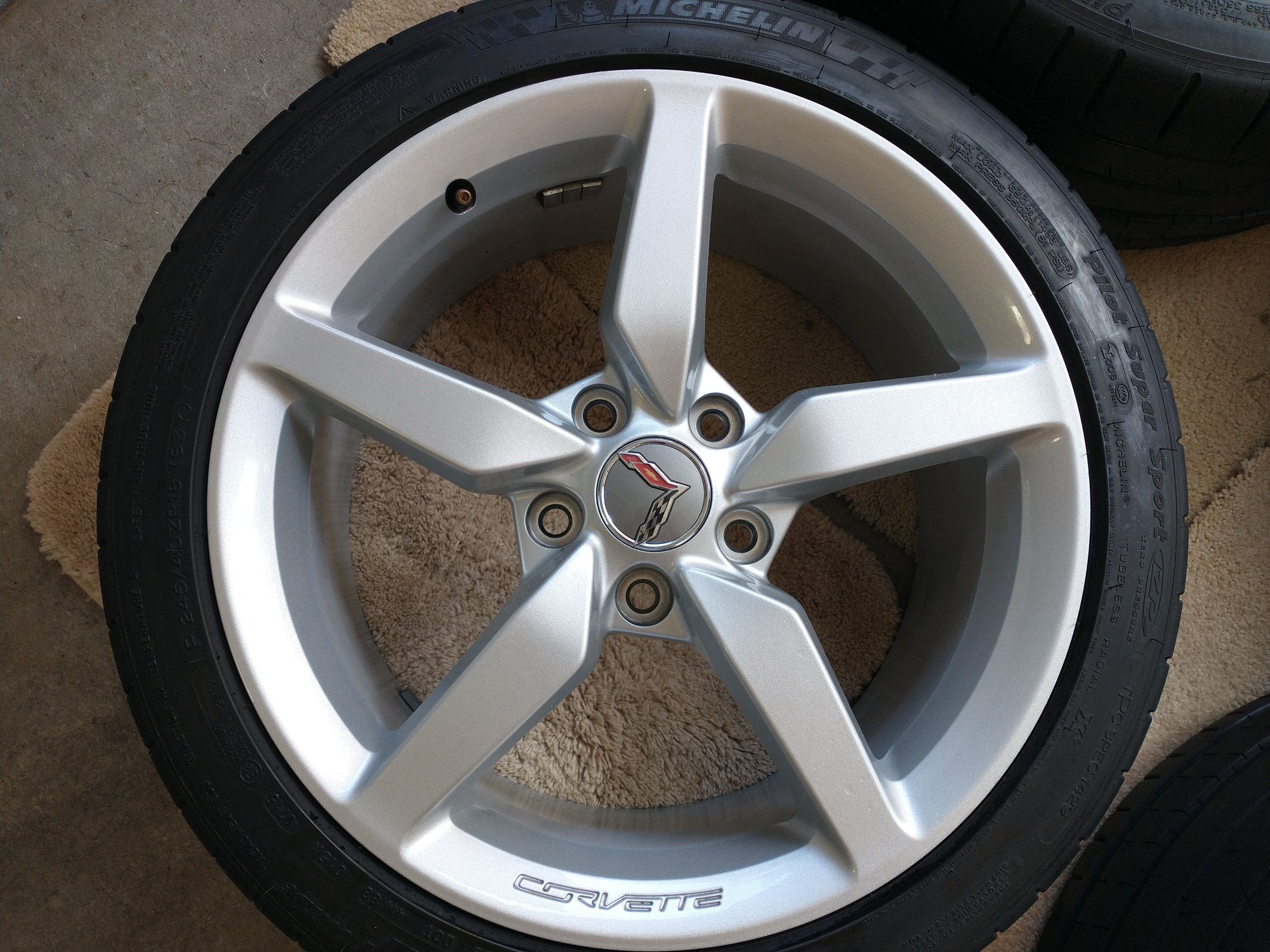 FS (For Sale) SOLD!! Corvette C6 OEM Wheels (18"-19") and tires ...