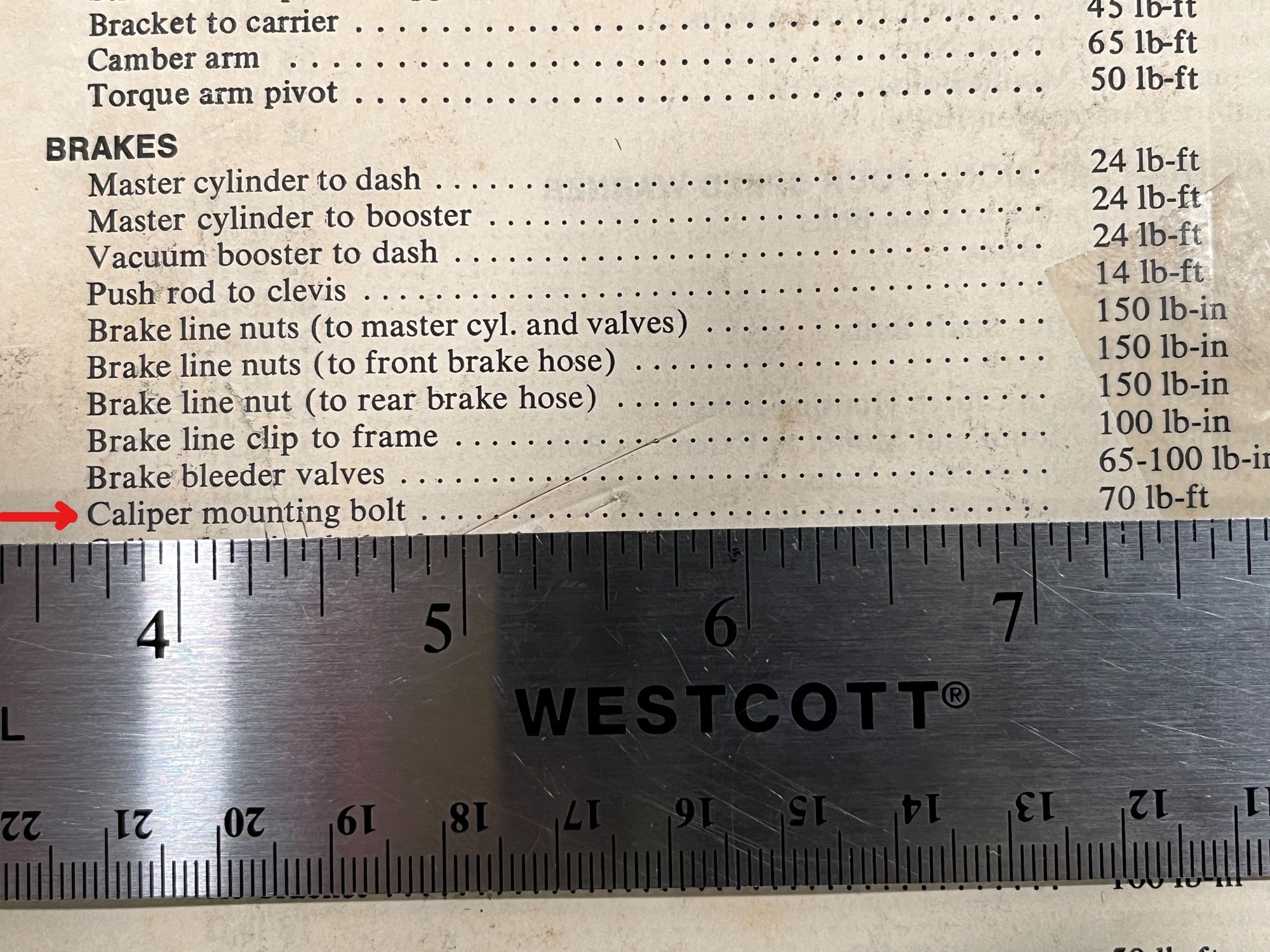 C2 Torque value needed for this nut (can't find it in the AIM or the ...