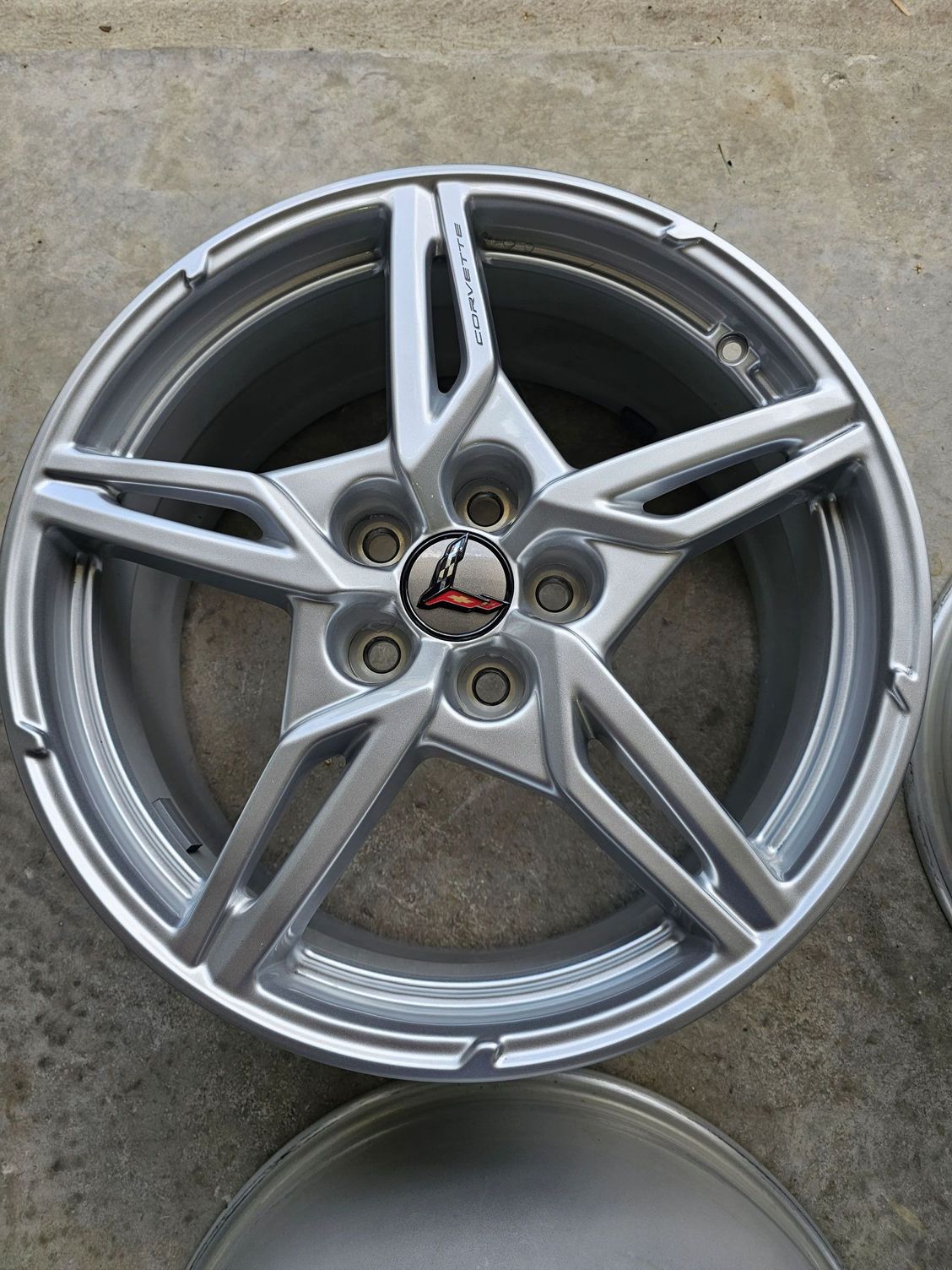 FS (For Sale) OEM Set of Silver 5 Spoke C8 Wheels & Center Caps $400 ...