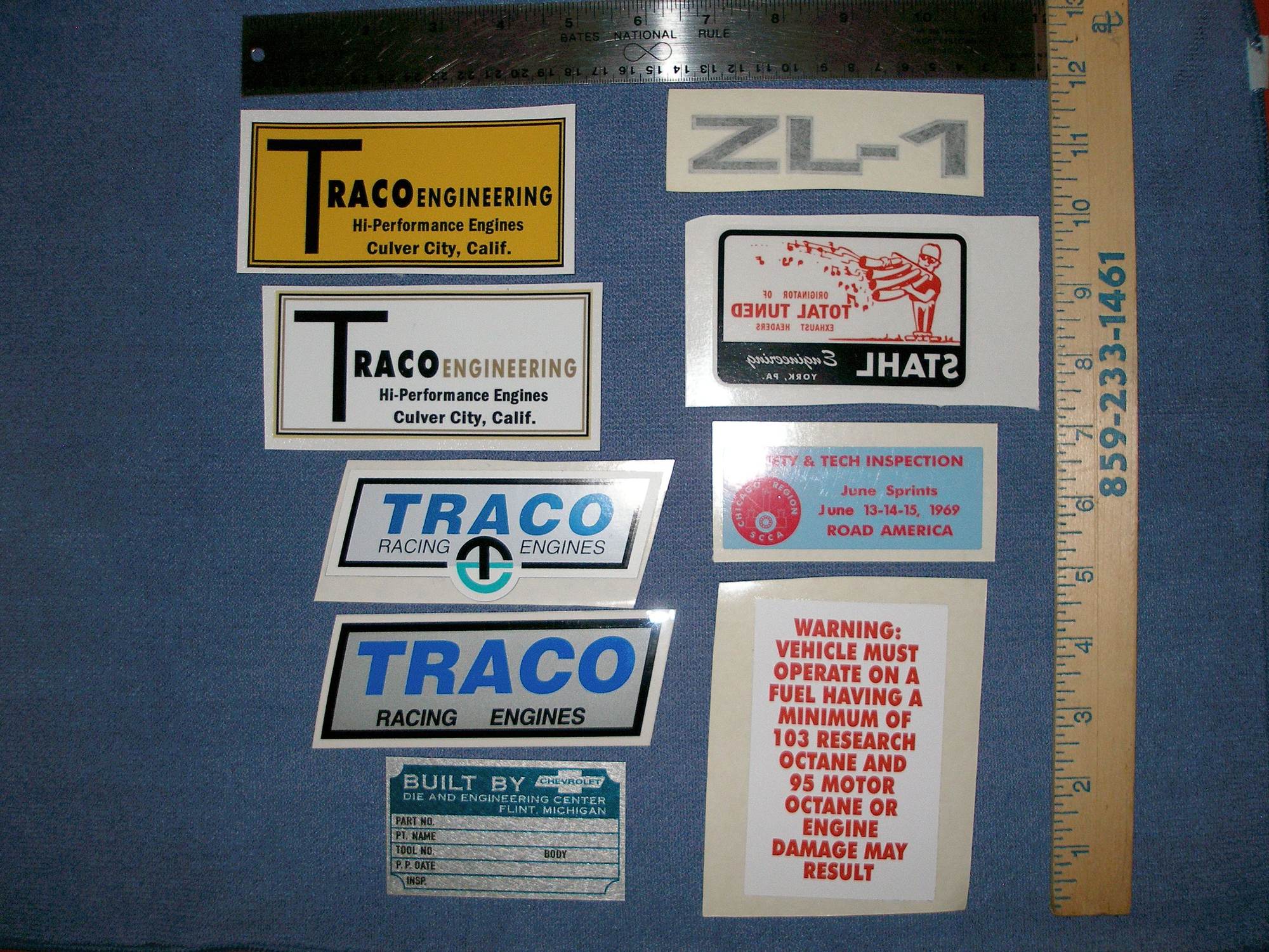FS (For Sale) Various stickers - TRACO, L-88, Harry Mann, Stahl, ZL-1 ...