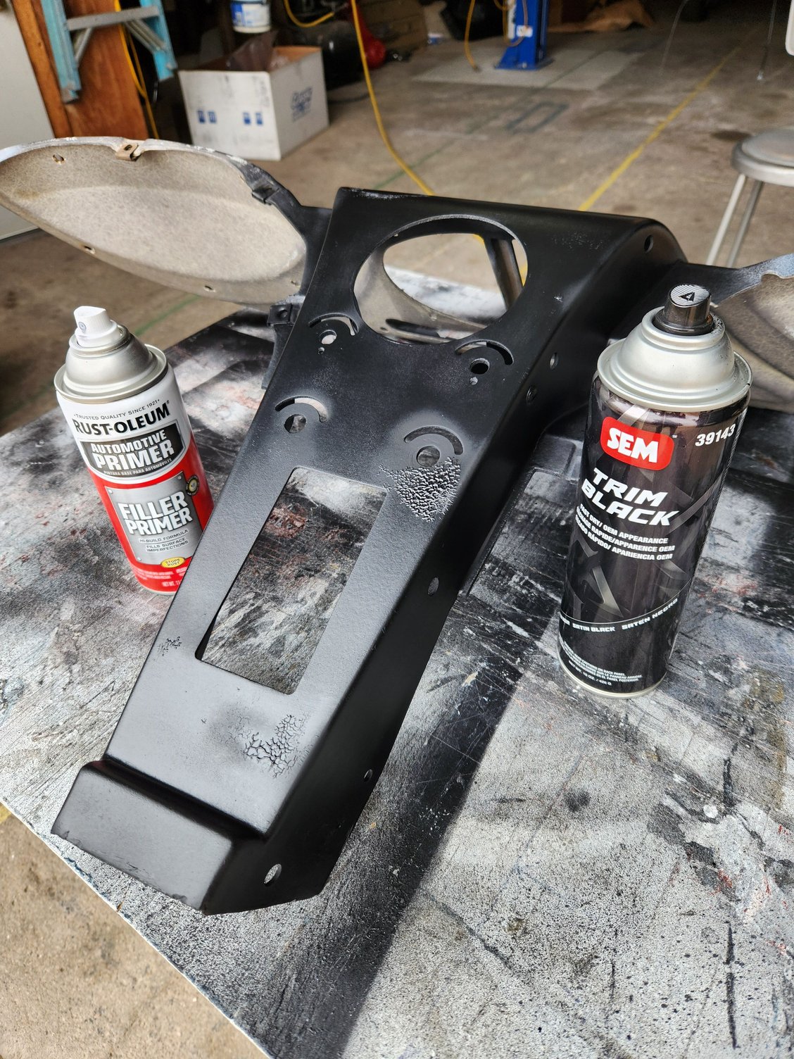 C2 Interior trim painting problems with rattle can paint. Stumped ...