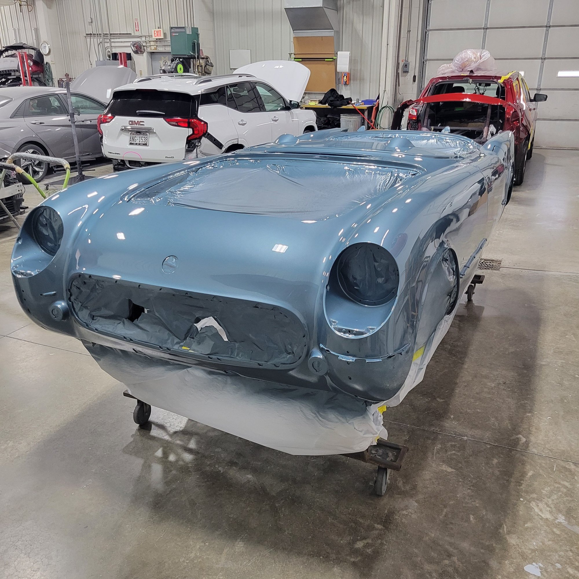 C1 Pennant Blue 54 - Second one - fresh out of paint... - CorvetteForum ...