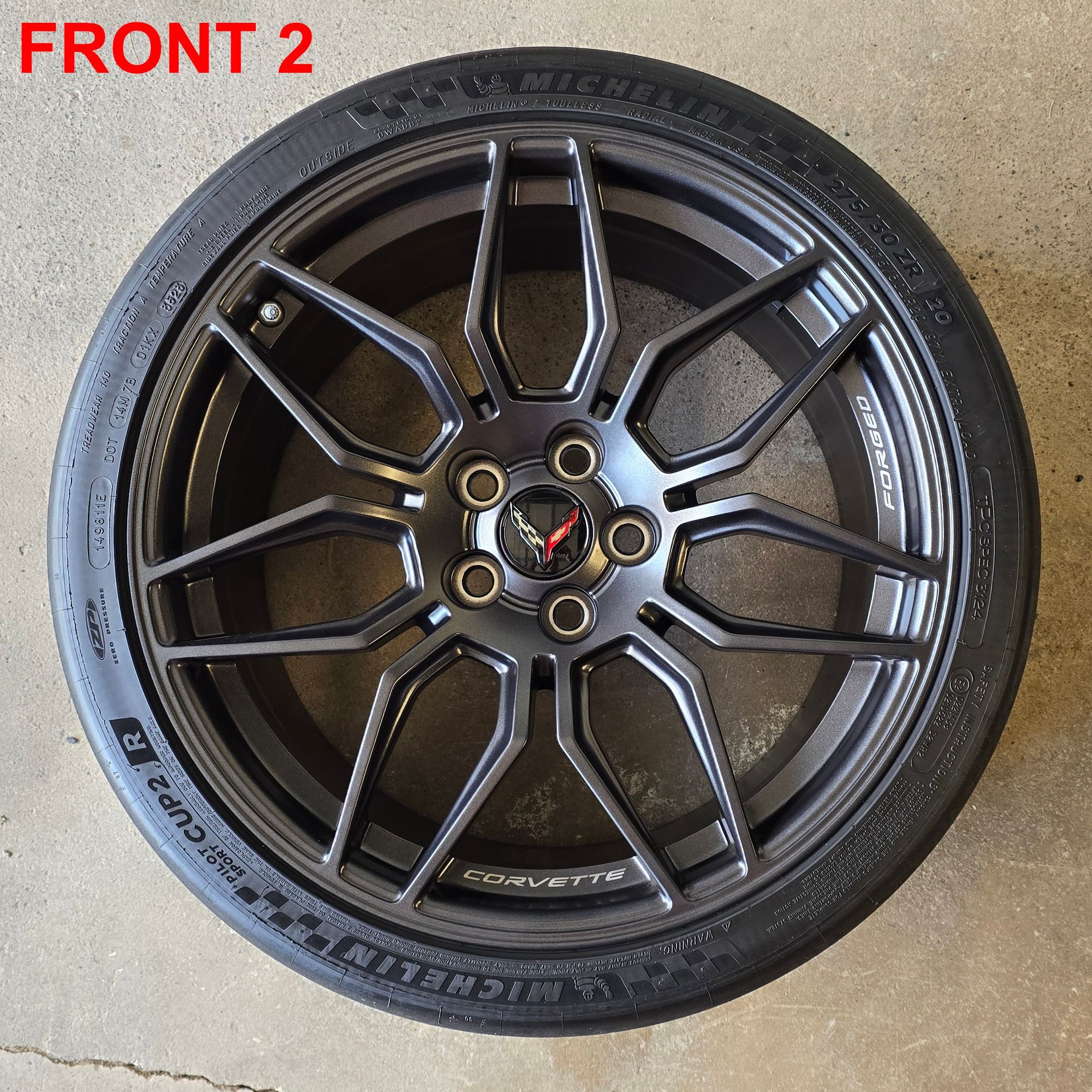 FS (For Sale) FS: C8 Z06 Satin Graphite Wheels / Pilot® Super Sport Cup ...