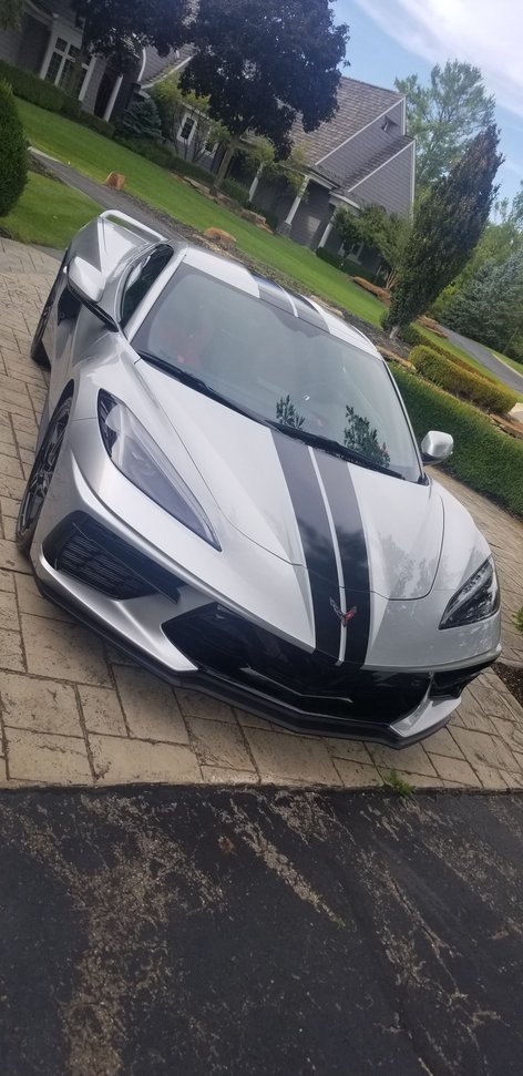 Week into my Blade Silver C8 - Engine Cover Mod to Torch Red ...