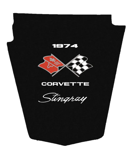 C3 Corvette Replacement Hood Liner w/Color Logo Emblem - CorvetteForum ...