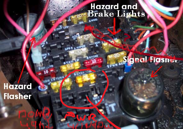 Fuse location for power door locks and dome light for 1980 ...