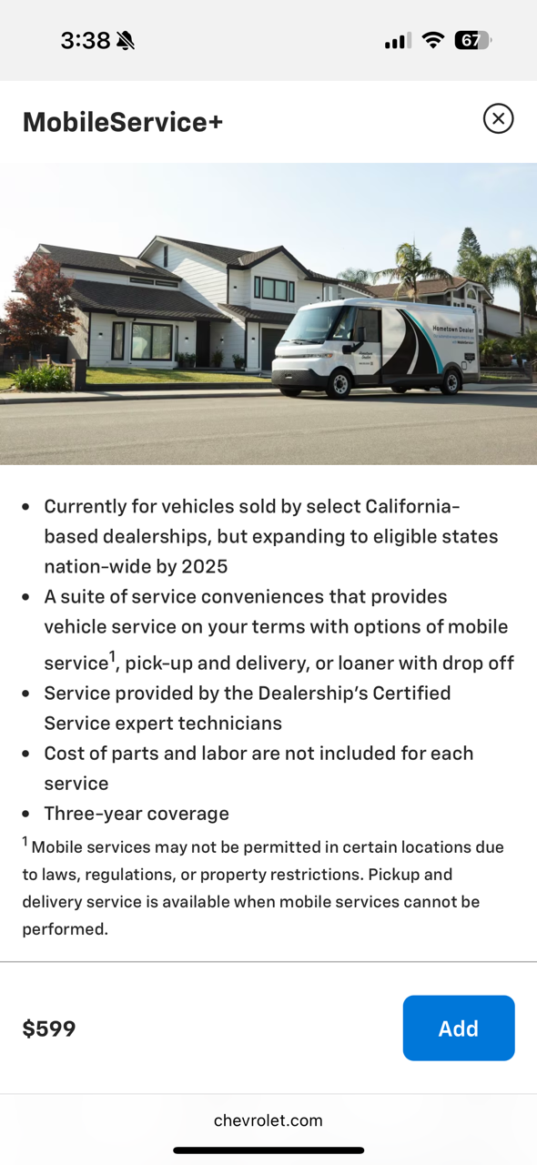 Mobile service plus on the window sticker - CorvetteForum - Chevrolet ...