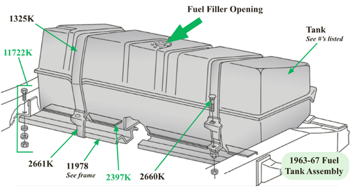 C2 63 coupe fuel tank anti-squeak - CorvetteForum - Chevrolet Corvette ...