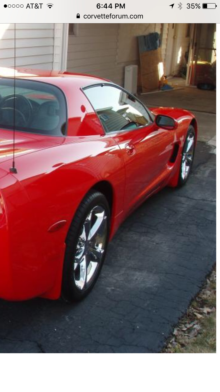C6 wheels on torch red c5 - CorvetteForum - Chevrolet Corvette Forum ...