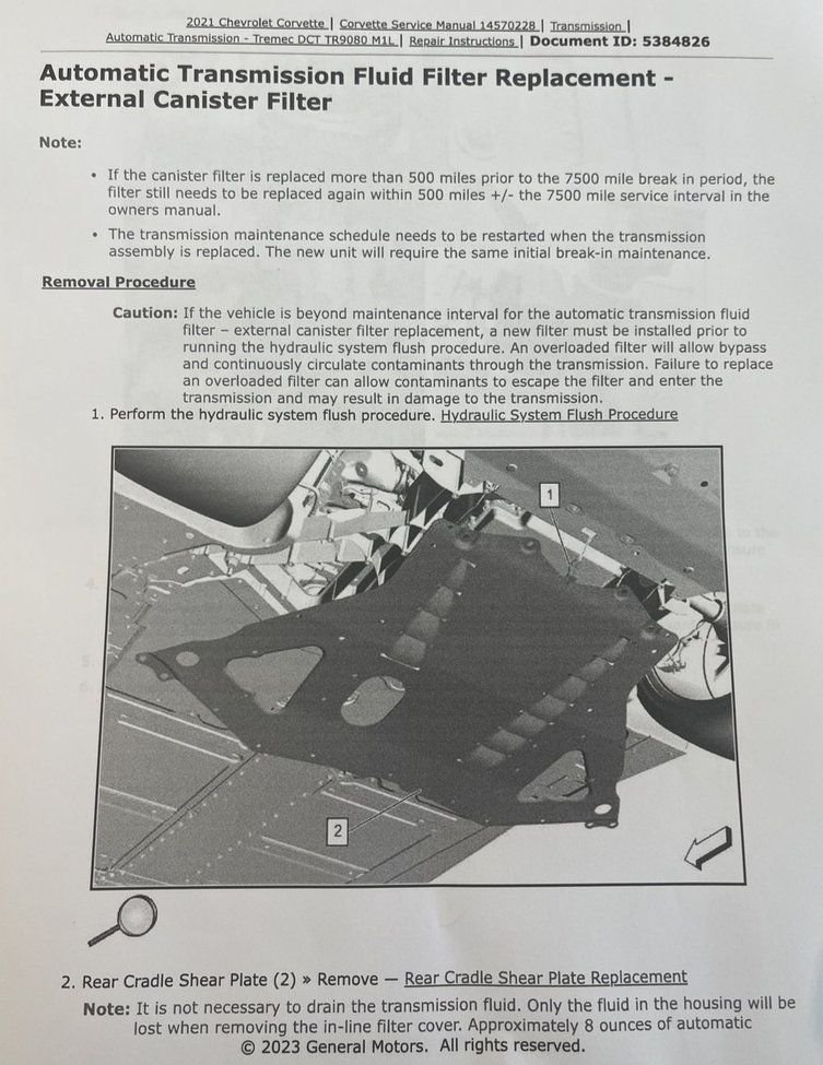 2024 DCT service schedule - CorvetteForum - Chevrolet Corvette Forum ...