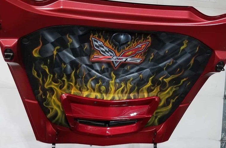 FS (For Sale) SOLD - Custom Airbrushed 2017+ Z06 Hood Insulator ...
