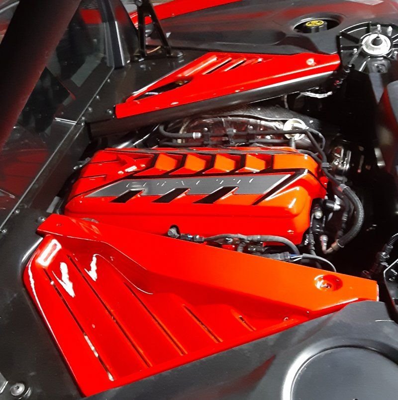 C8 Corvette Painted Engine Bay Compartment Filler Covers ...