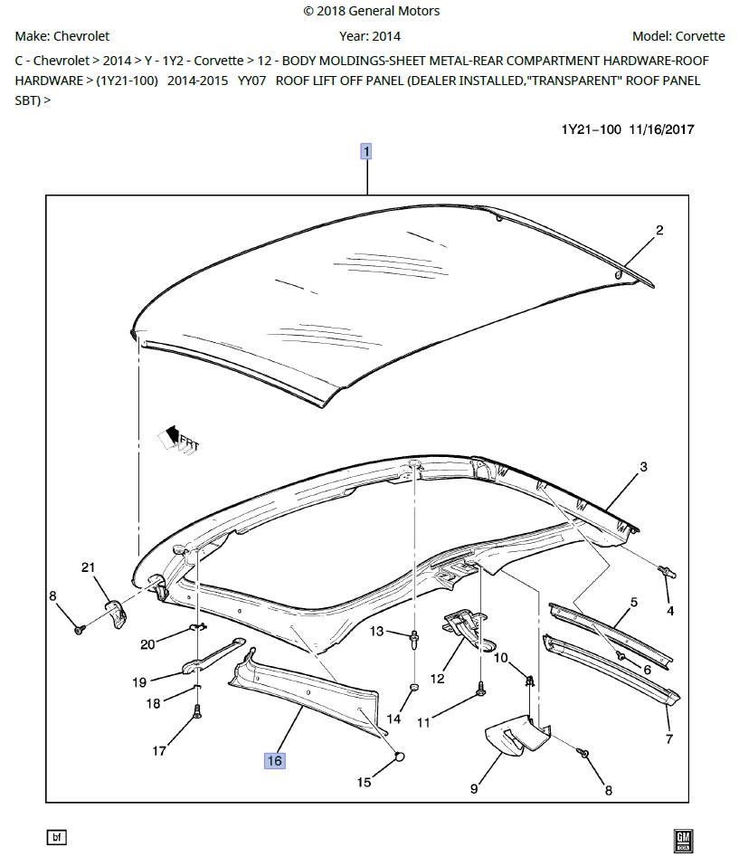 WTB (Want To Buy) Removable top individual parts - CorvetteForum ...
