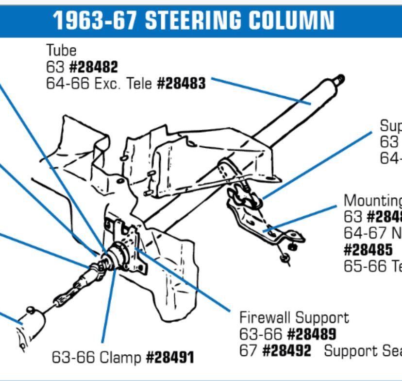 66 steering column jacket and blinker harness. - CorvetteForum ...