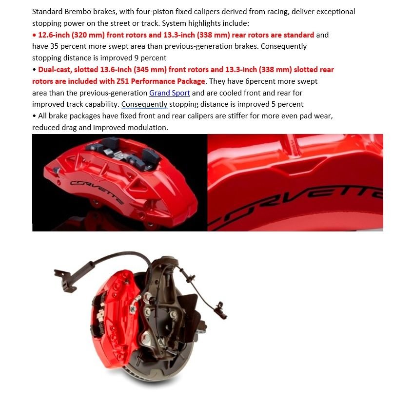 Z06 Budget 4-piston Brembo (repurposed from Cadillac ATS) Big Brake Kit ...