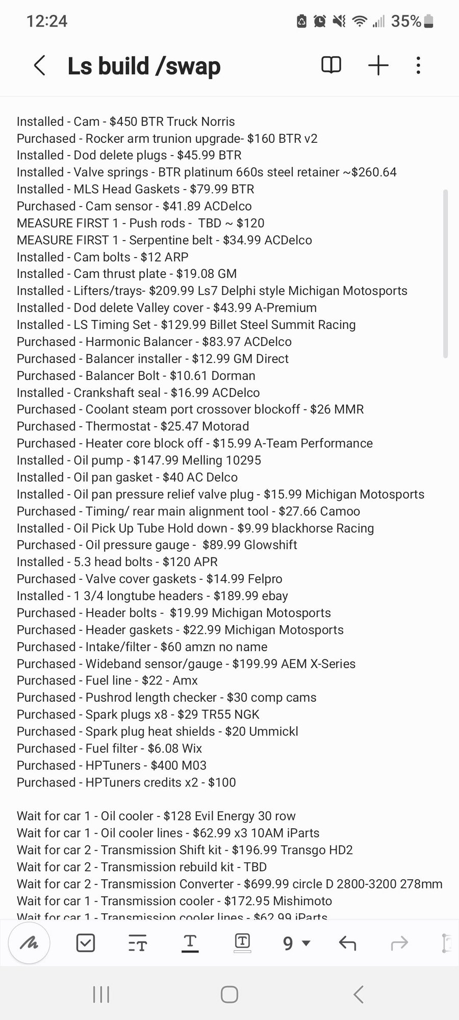 C6 LS3 - Complete Cam Swap Parts List - CorvetteForum - Chevrolet ...