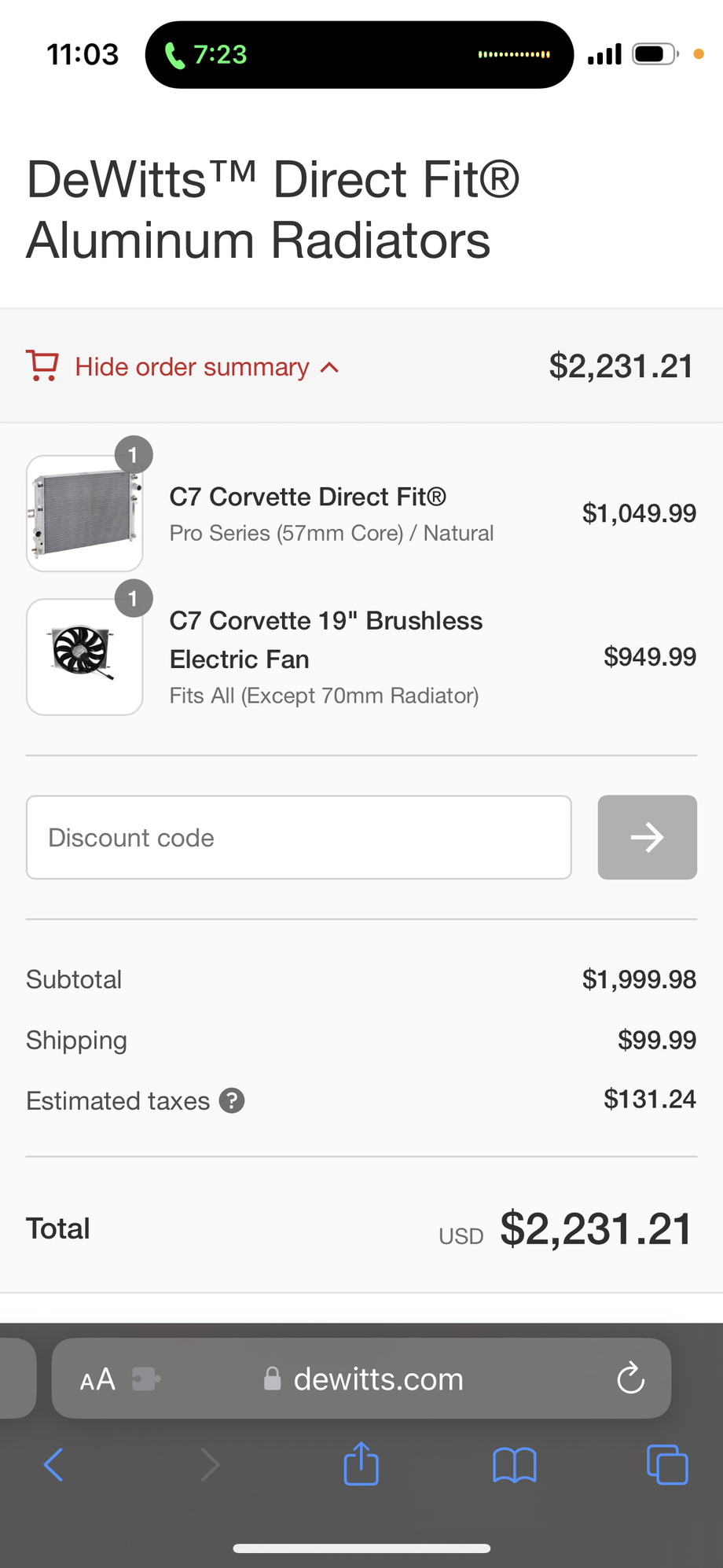 FS (For Sale) New Dewitt’s Radiator and 19” Fan - CorvetteForum ...