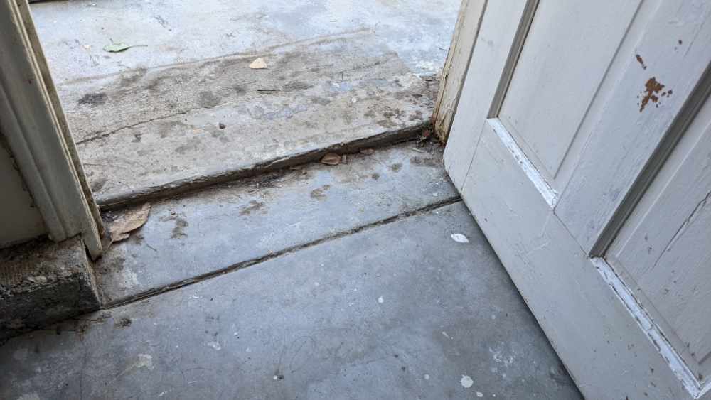 Garage Service Door Threshold / sill advice - DoItYourself.com ...