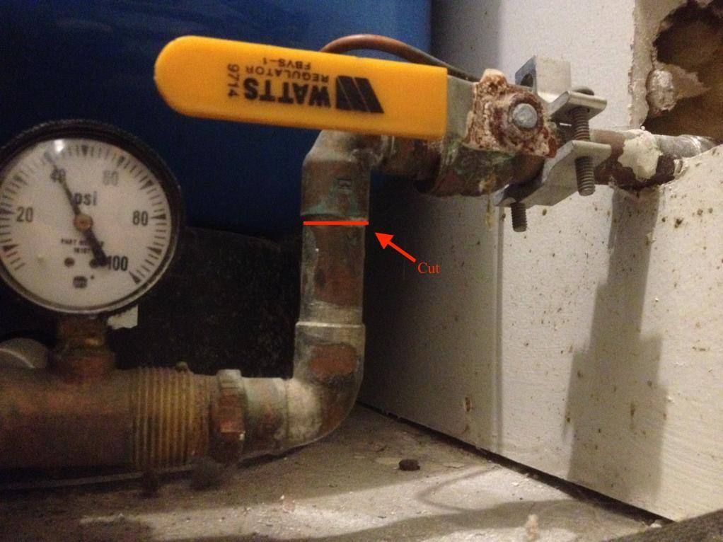 How to plumb into existing water line for softner? - DoItYourself.com ...
