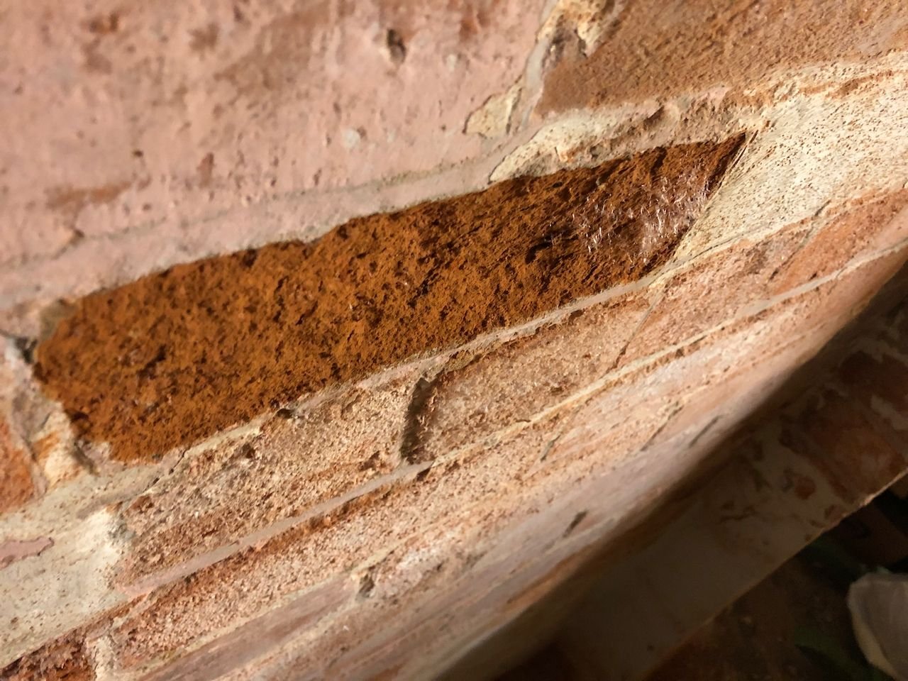 Spalling brick around fireplace foundation - DoItYourself.com Community ...