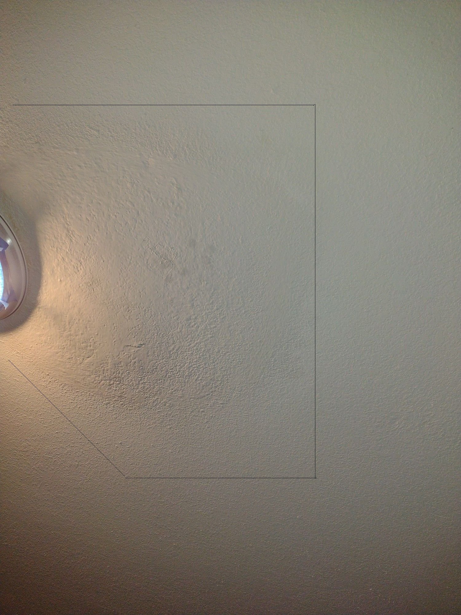 Textured ceiling paint removal due to incident - DoItYourself.com ...