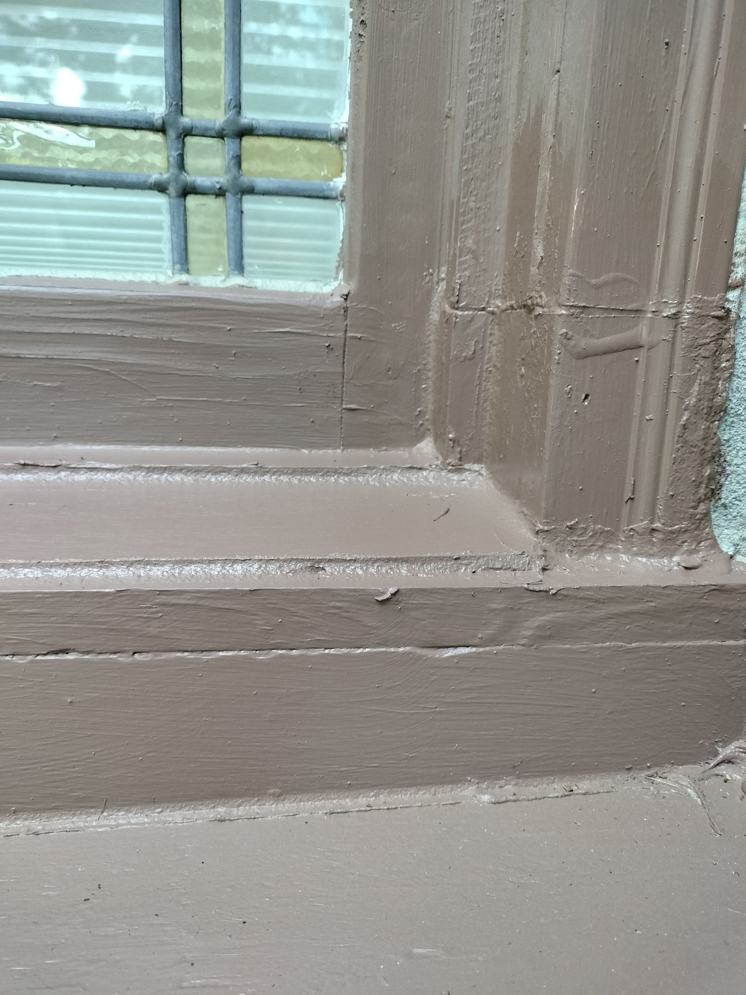 How to give a slope to horizontal window trims? - DoItYourself.com ...