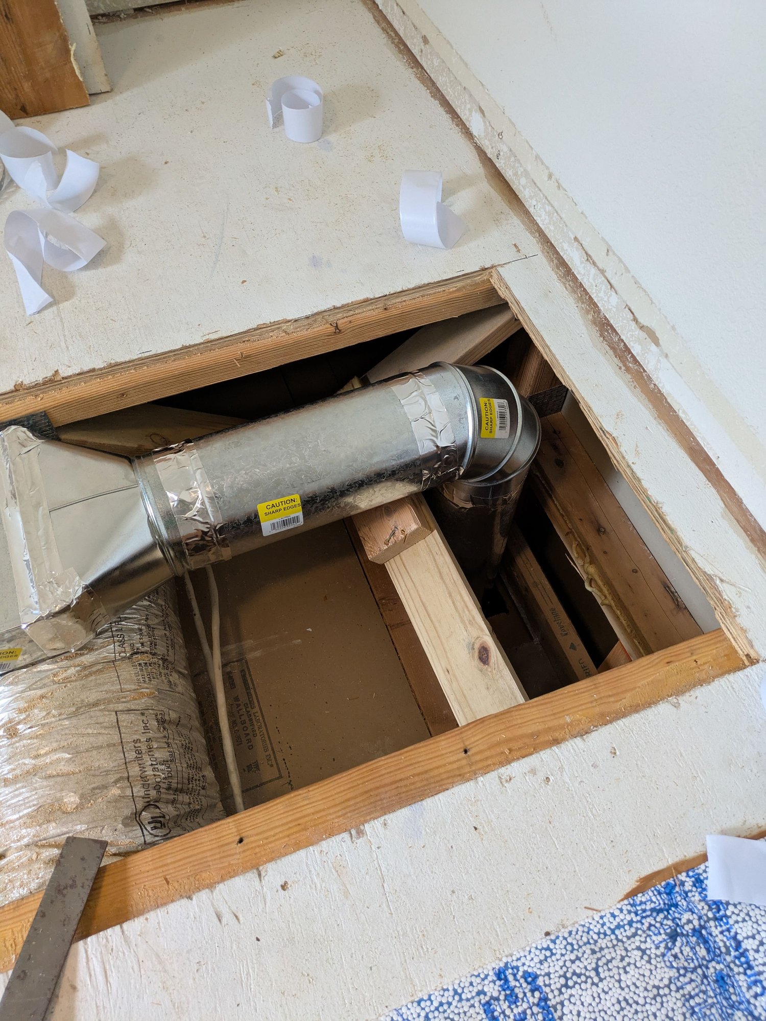 Range Hood Vent - crossing existing HVAC flex duct - DoItYourself.com Community Forums