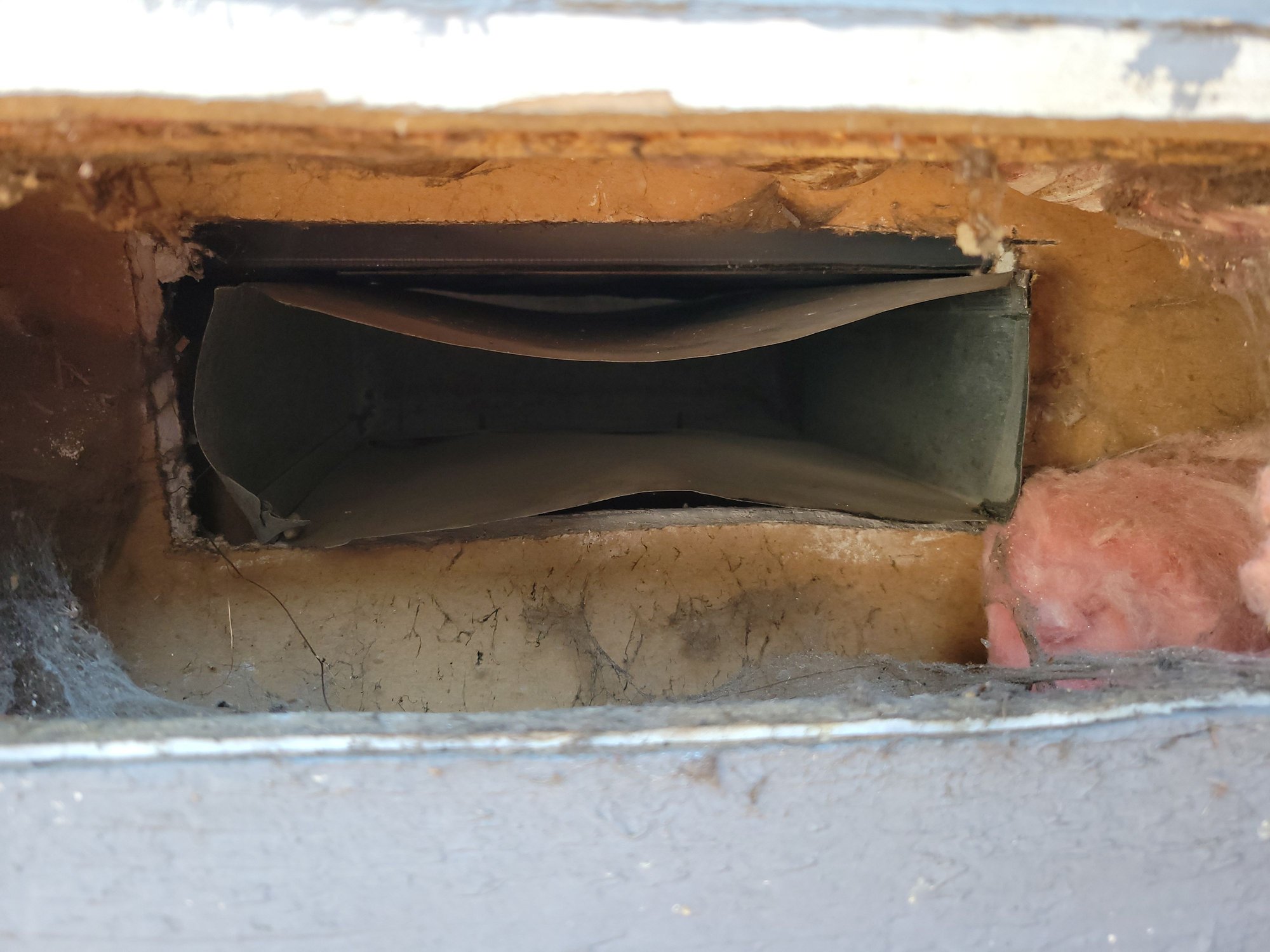 Cooktop exhaust duct partially collapsed - DoItYourself.com Community ...